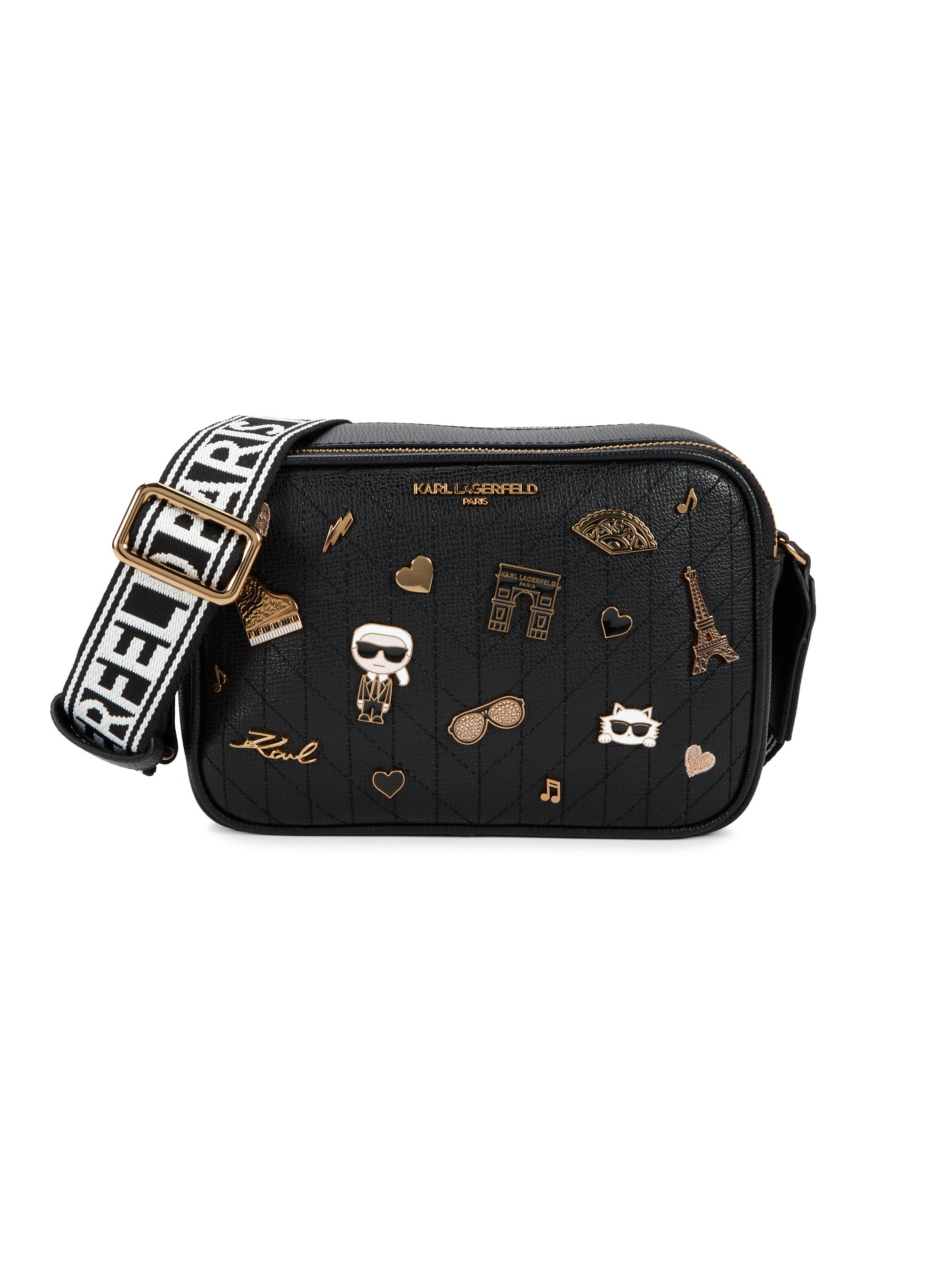 Click here for Karl Lagerfeld Paris Maybelle Crossbody Bag - Blac... prices