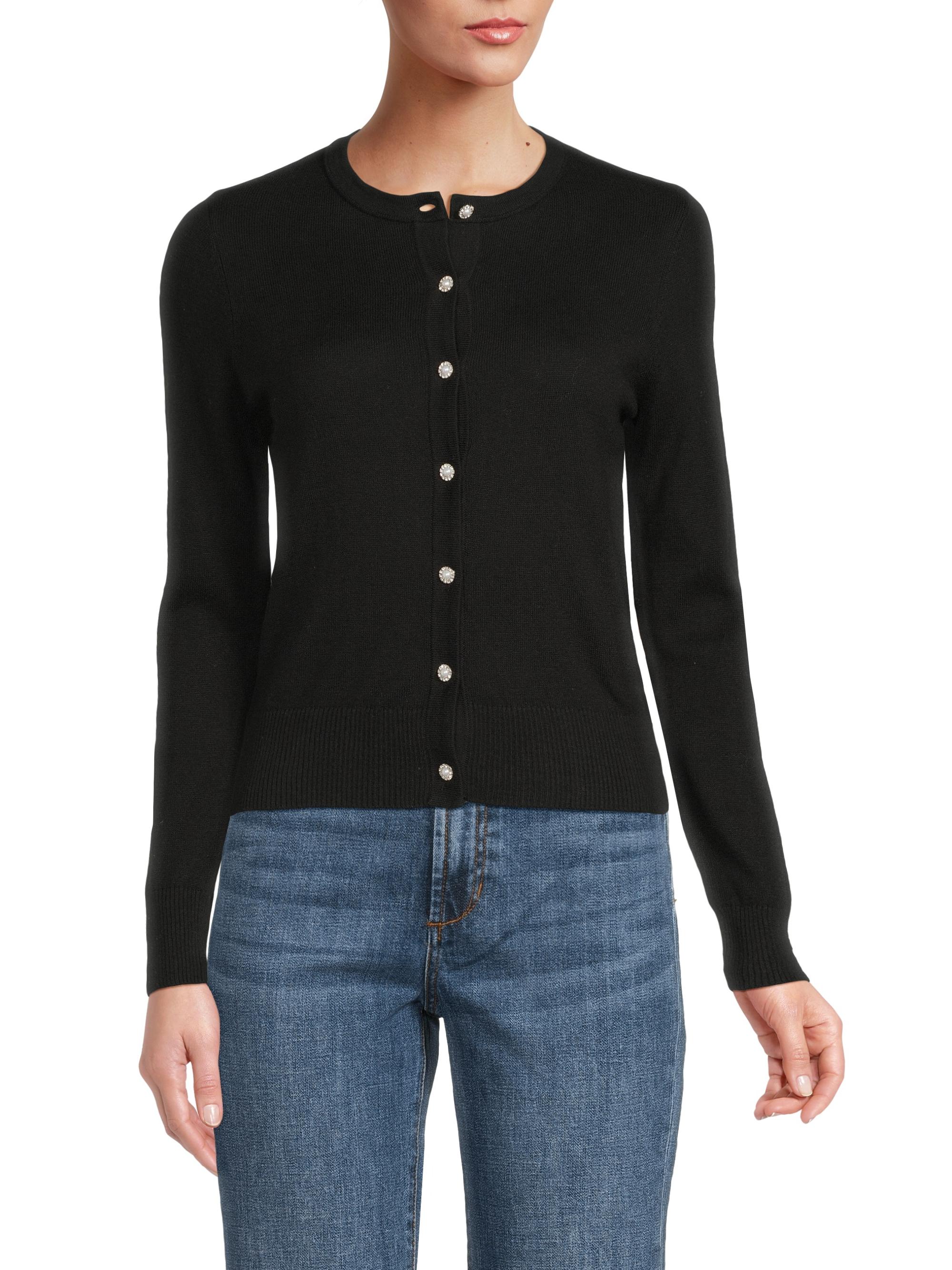 Click here for Joes Jeans Womens Cotton-Cashmere Cardigan - Black... prices