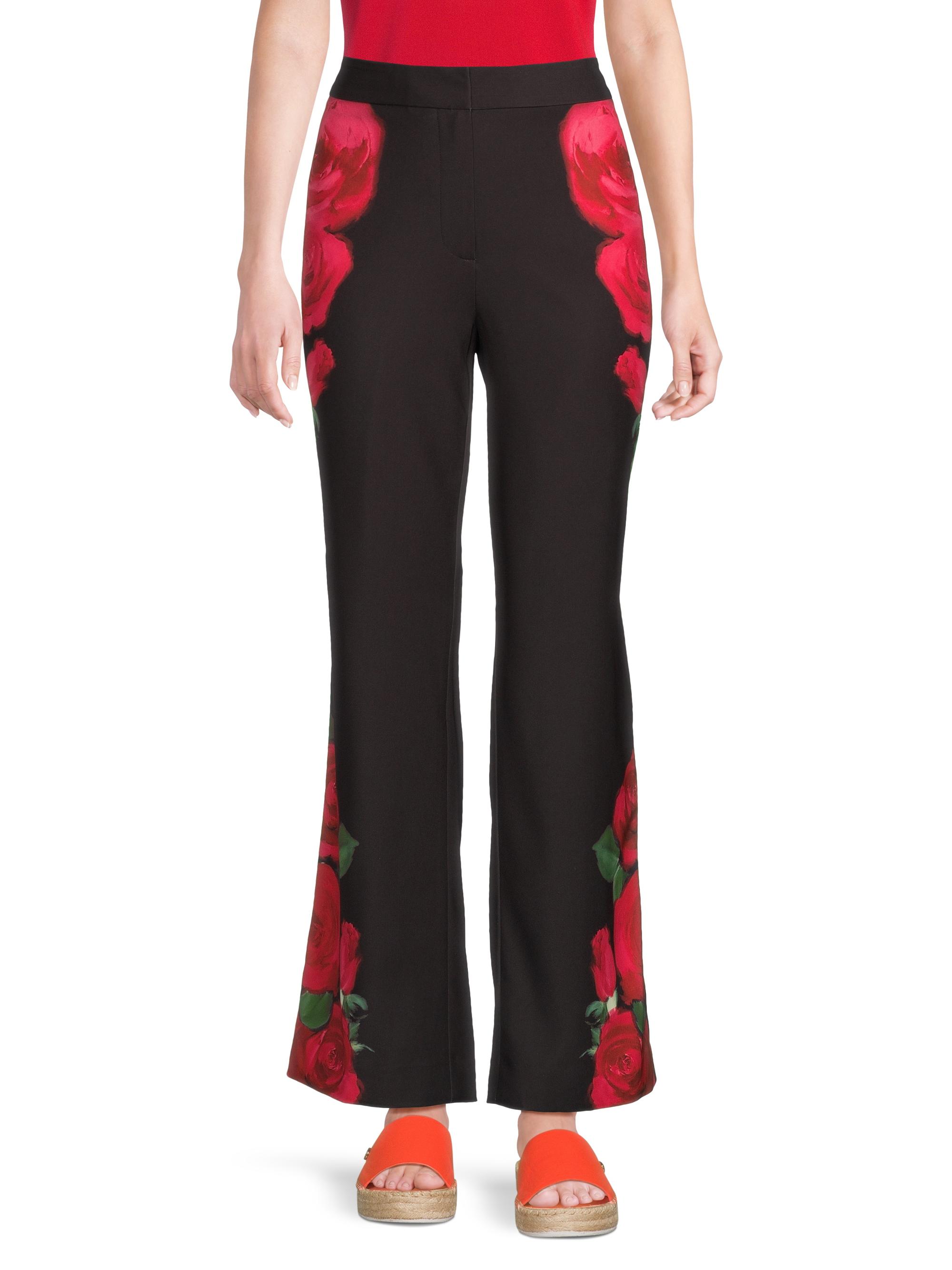 Click here for Karl Lagerfeld Paris Womens Floral Print Pants - B... prices