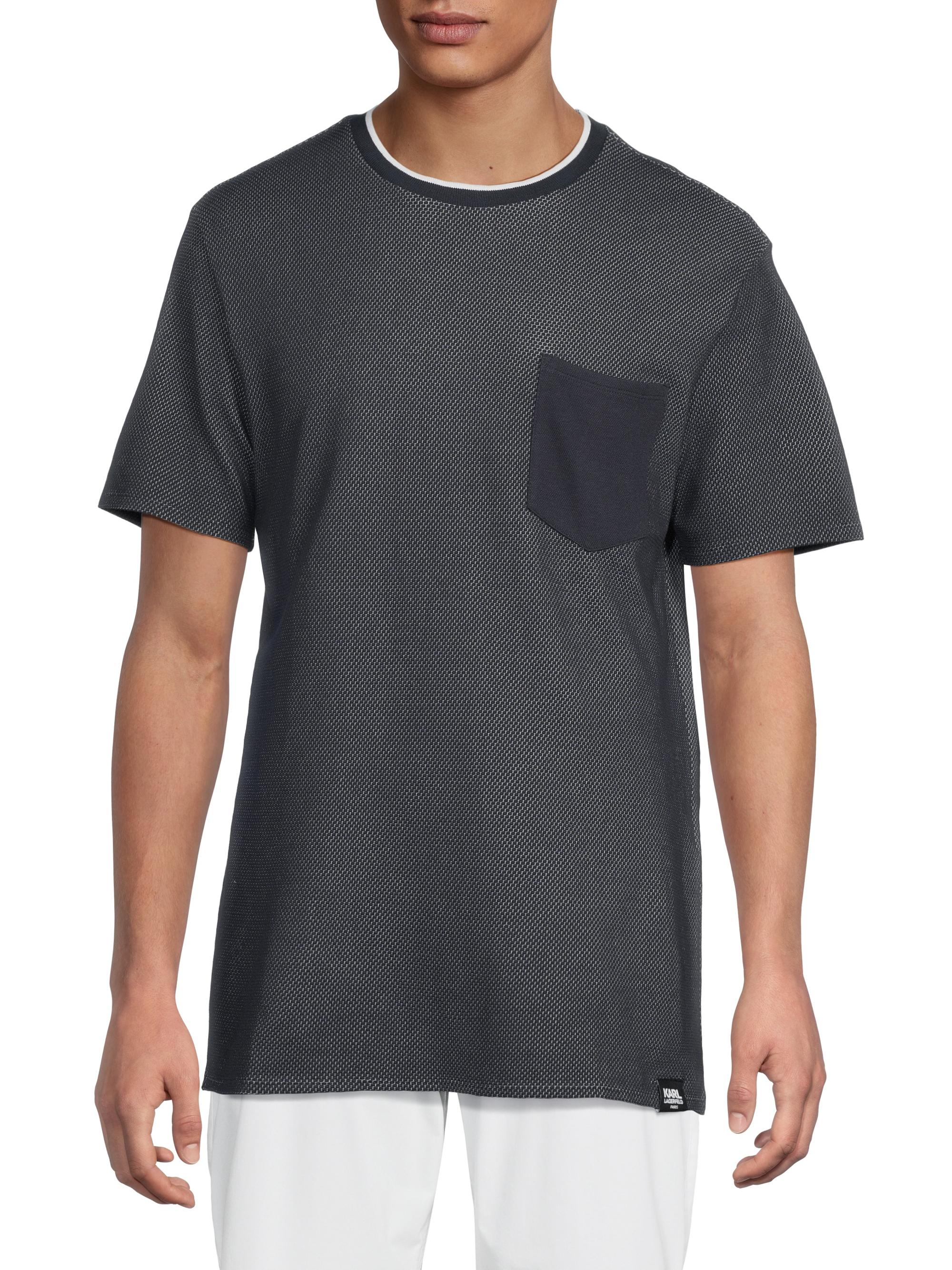 Click here for Karl Lagerfeld Paris Mens Textured Cotton-Blend T-... prices