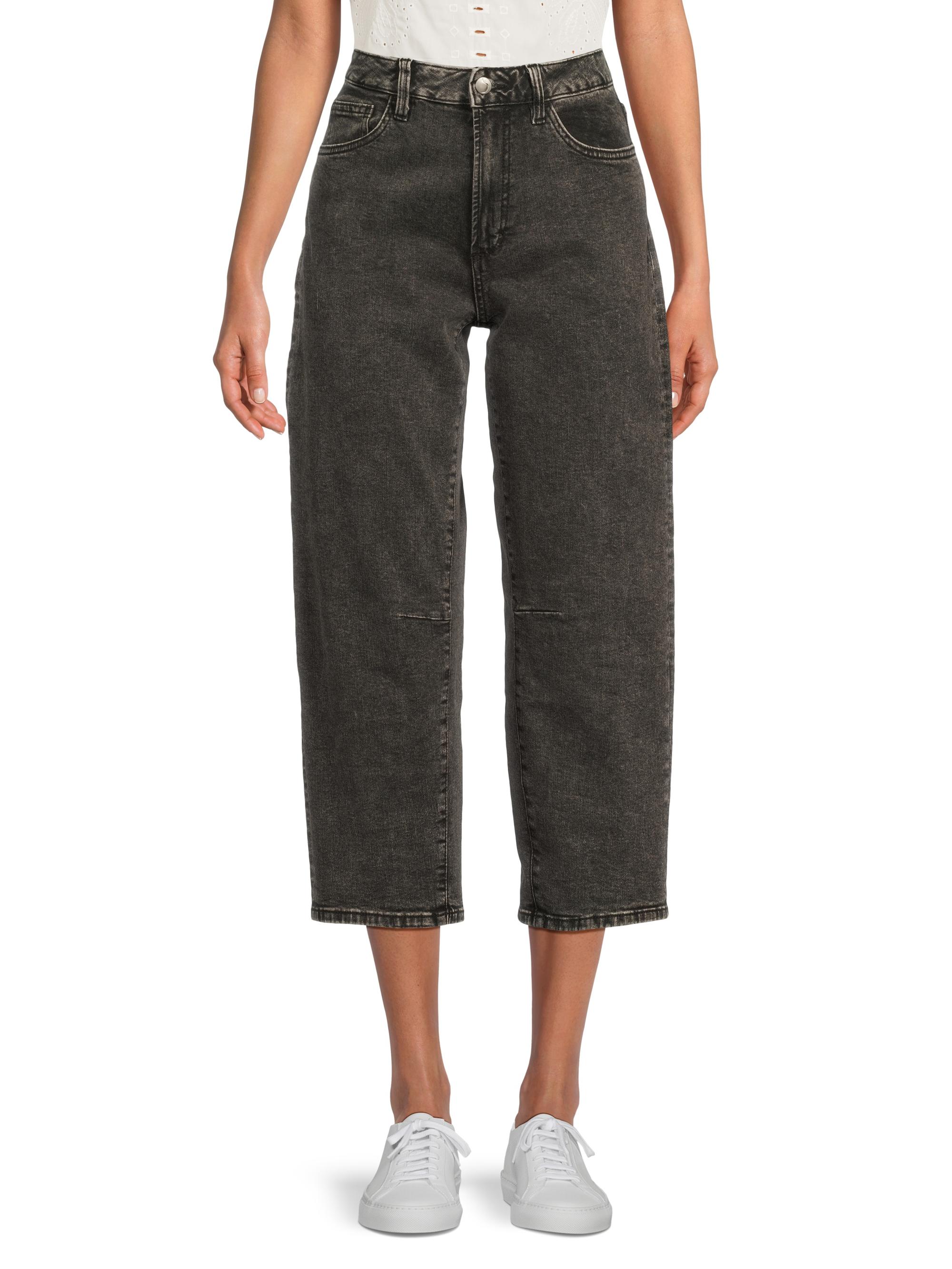 Click here for Joes Jeans Womens Relaxed Barrel Cropped Jeans - D... prices