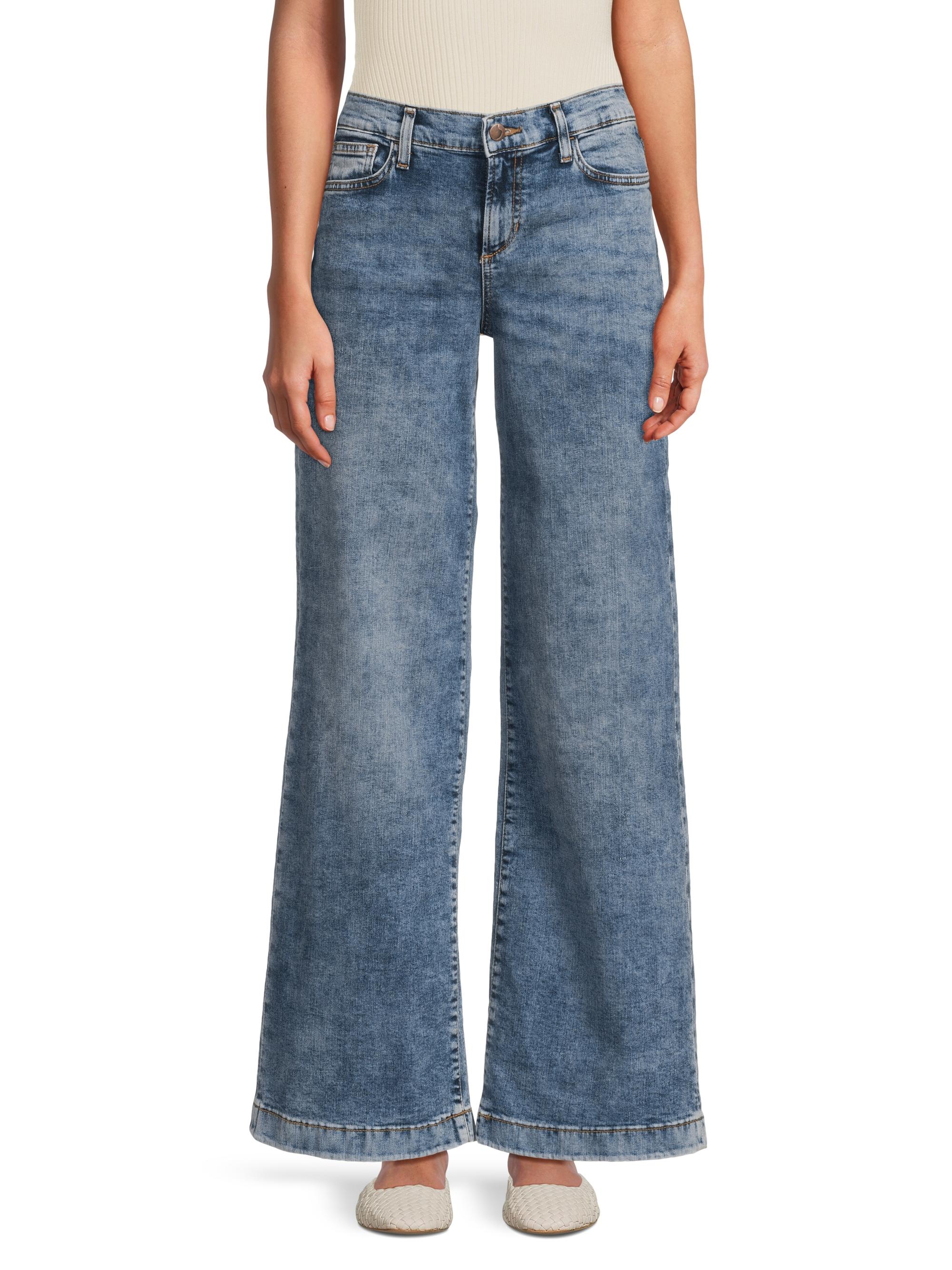 Click here for Joes Jeans Womens Acid Wash Low-Rise Wide-Leg Jean... prices