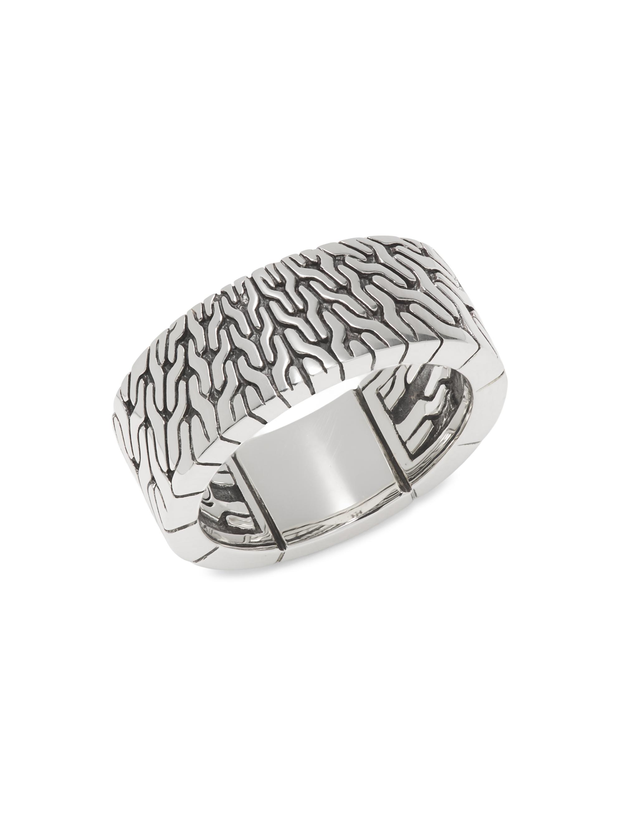 Click here for John Hardy Mens Carved Chain Sterling Silver Band... prices