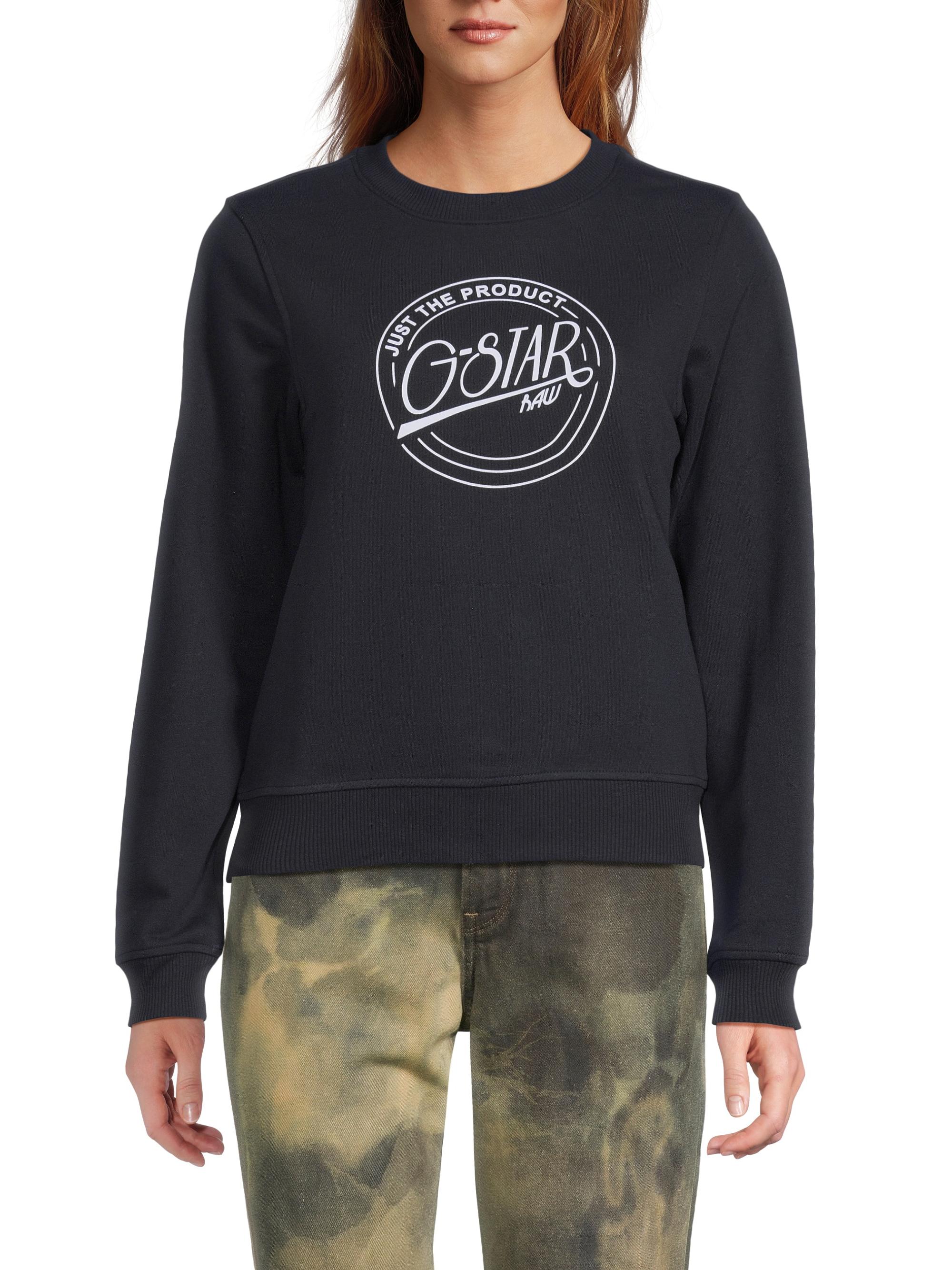 Click here for G-Star Raw Womens Logo Cotton-Blend Sweatshirt - S... prices