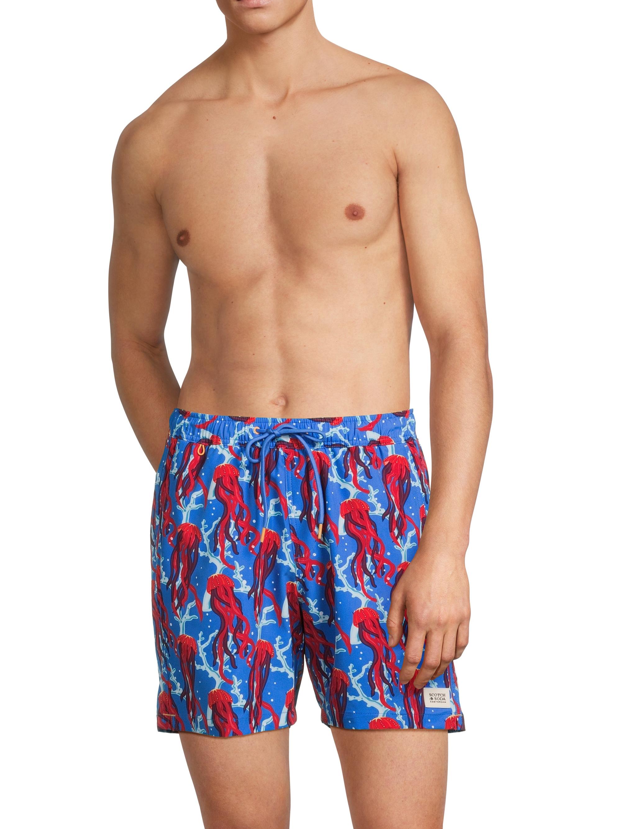 Click here for Scotch & Soda Mens Under The Sea Swim Trunk - Blue... prices