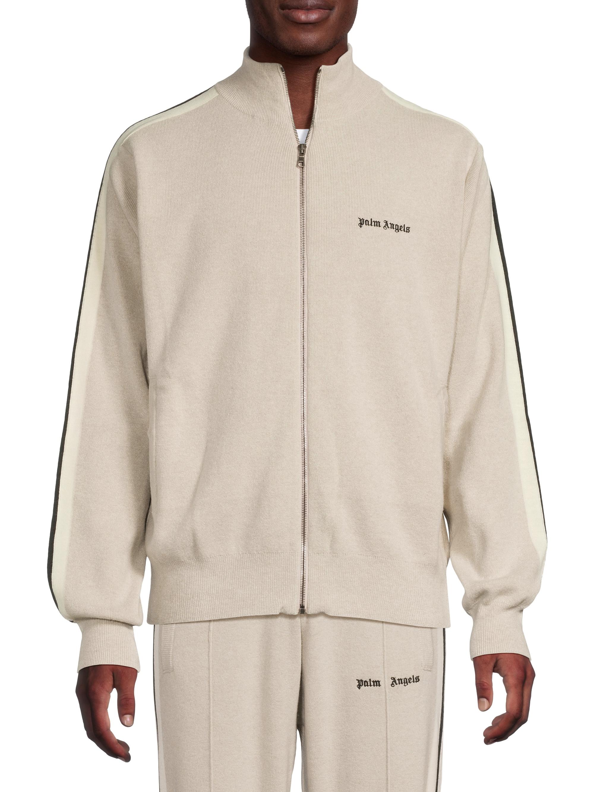 Click here for Palm Angels Mens Rib-Knit Merino Wool-Blend Track... prices