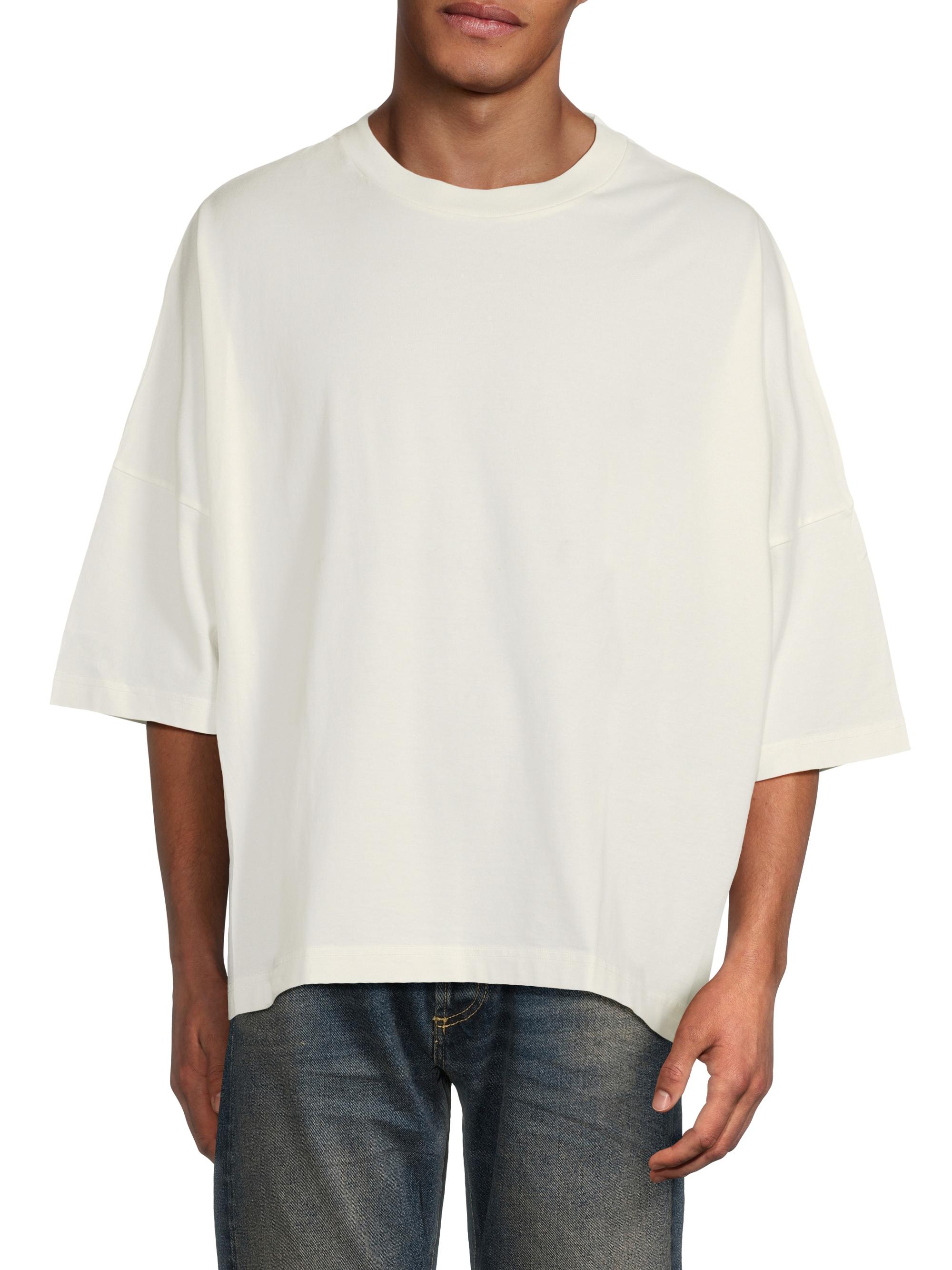 Click here for Palm Angels Mens Back College Cotton Oversized T-S... prices