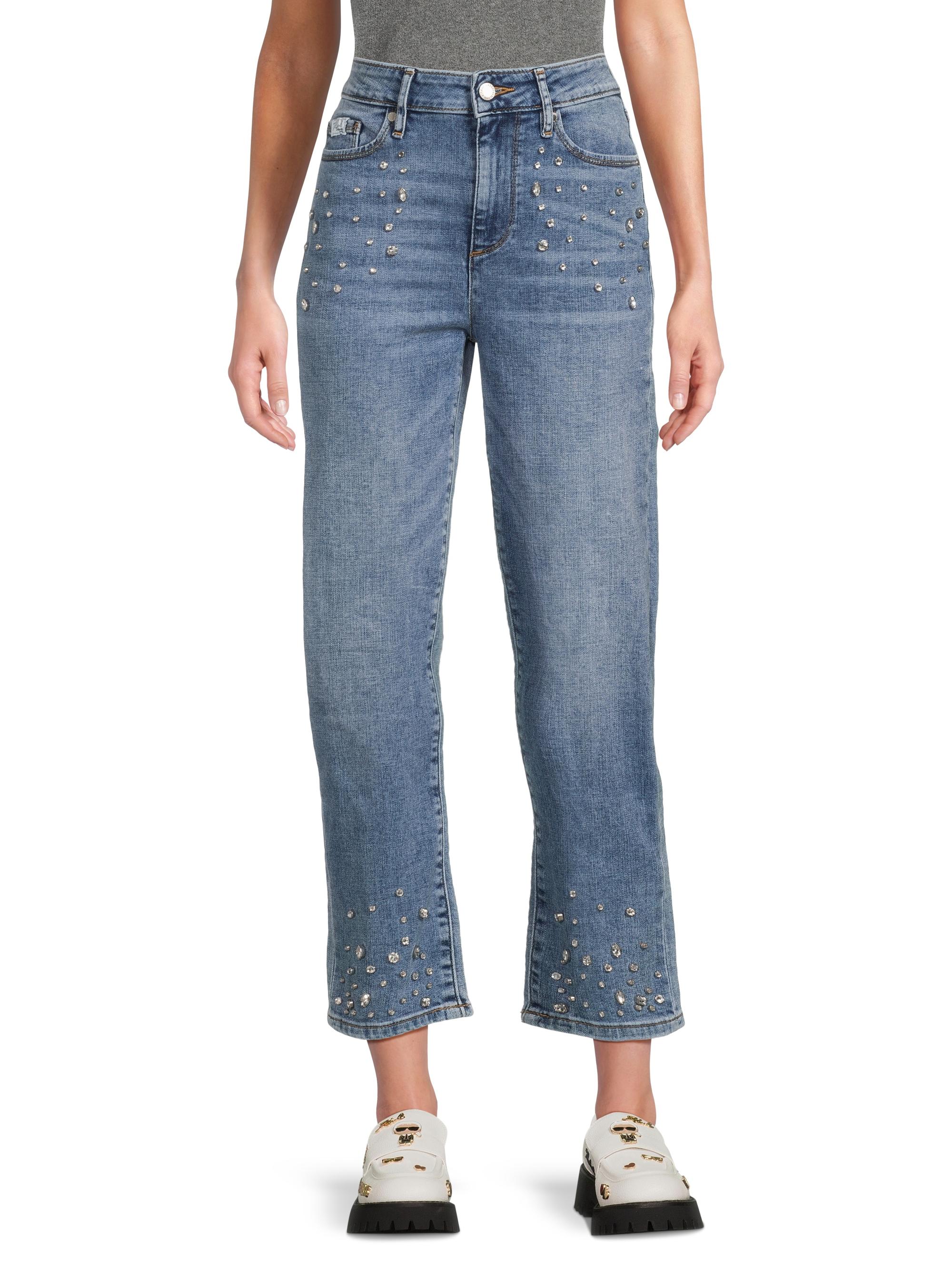 Click here for Karl Lagerfeld Paris Womens Embellished Mid Rise A... prices