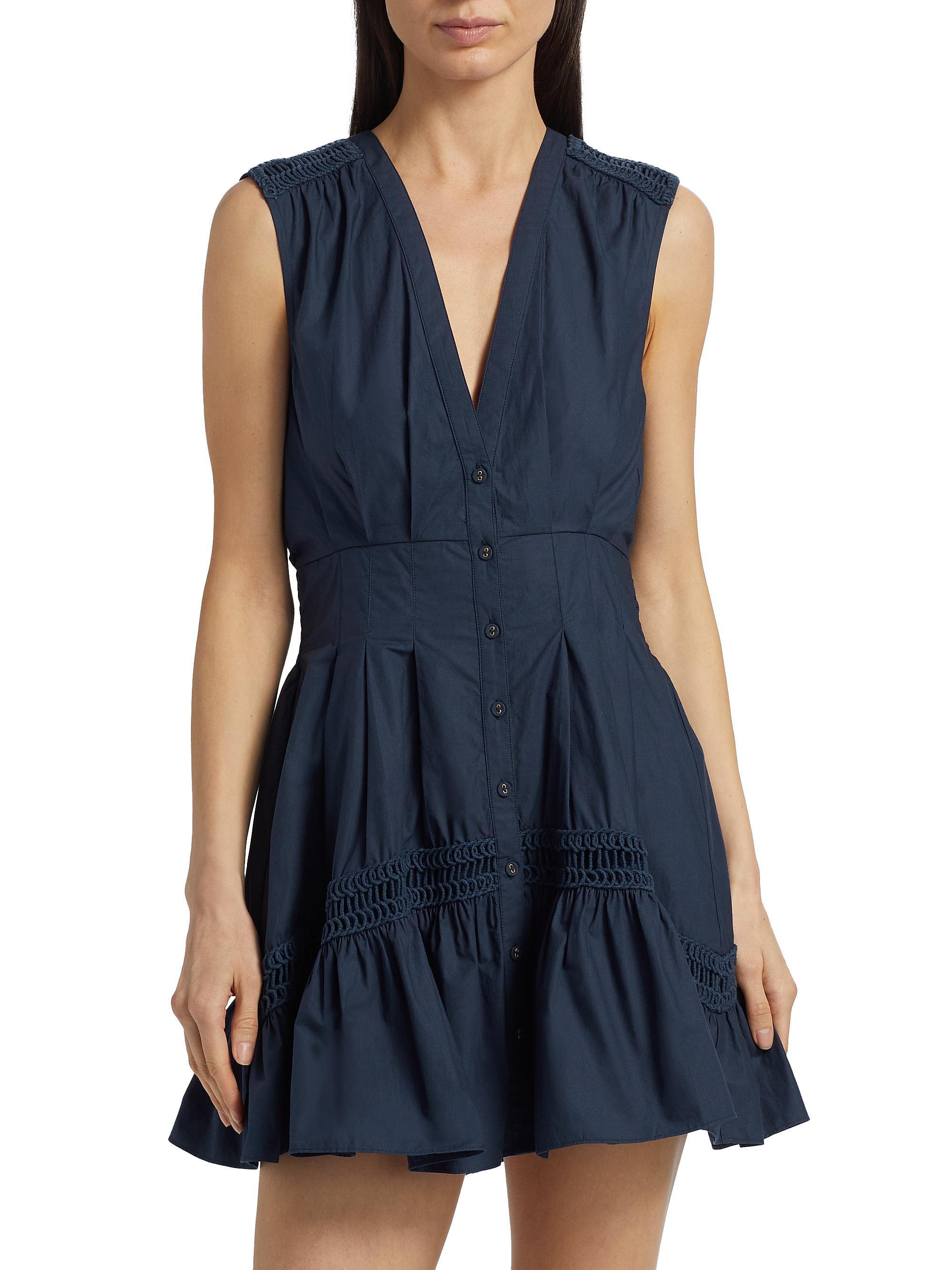 Click here for Ramy Brook Womens Eloisa Embroidered Cotton Button... prices