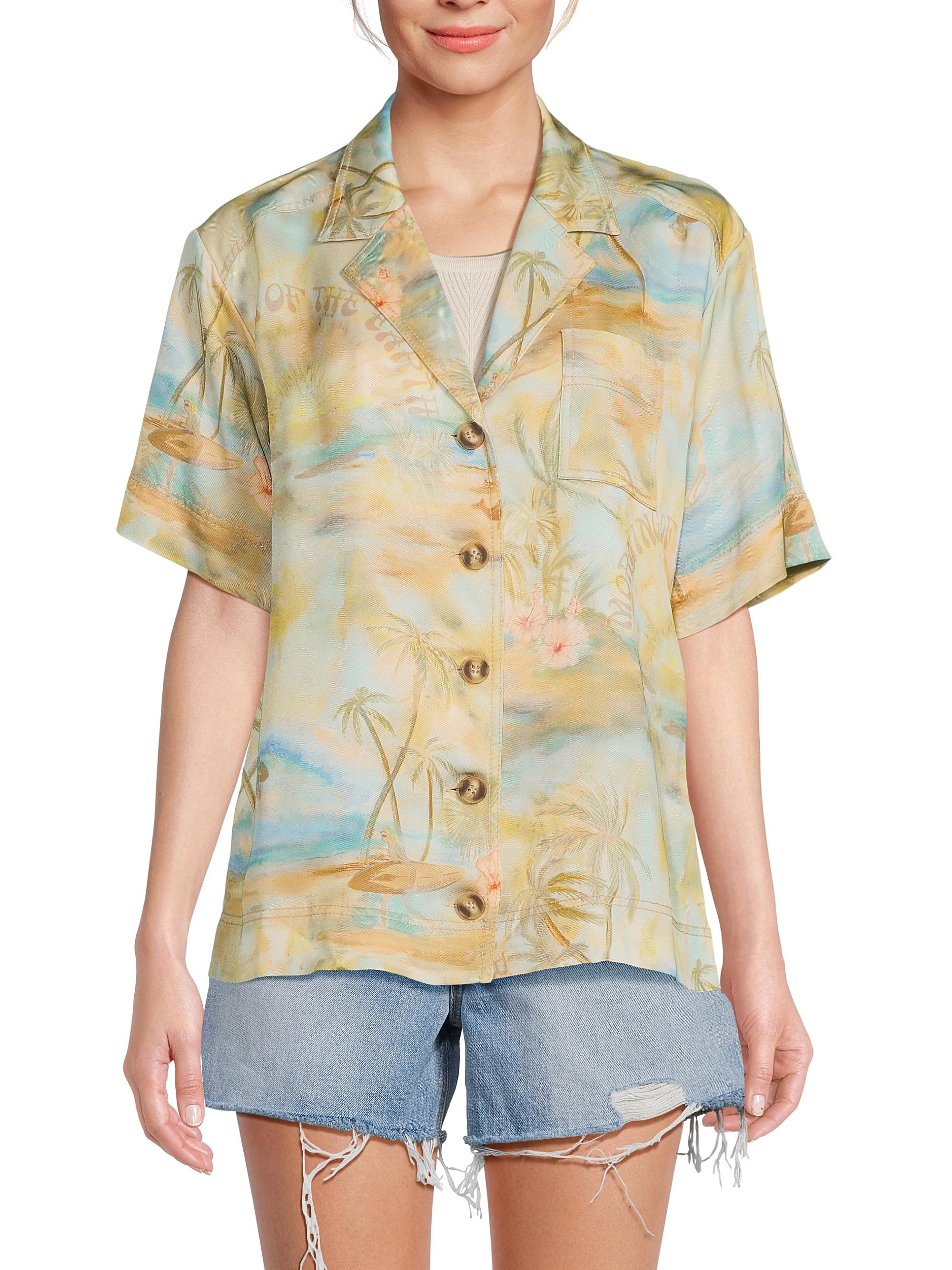 Click here for Zimmermann Womens Illuminate Tropical Camp Shirt -... prices