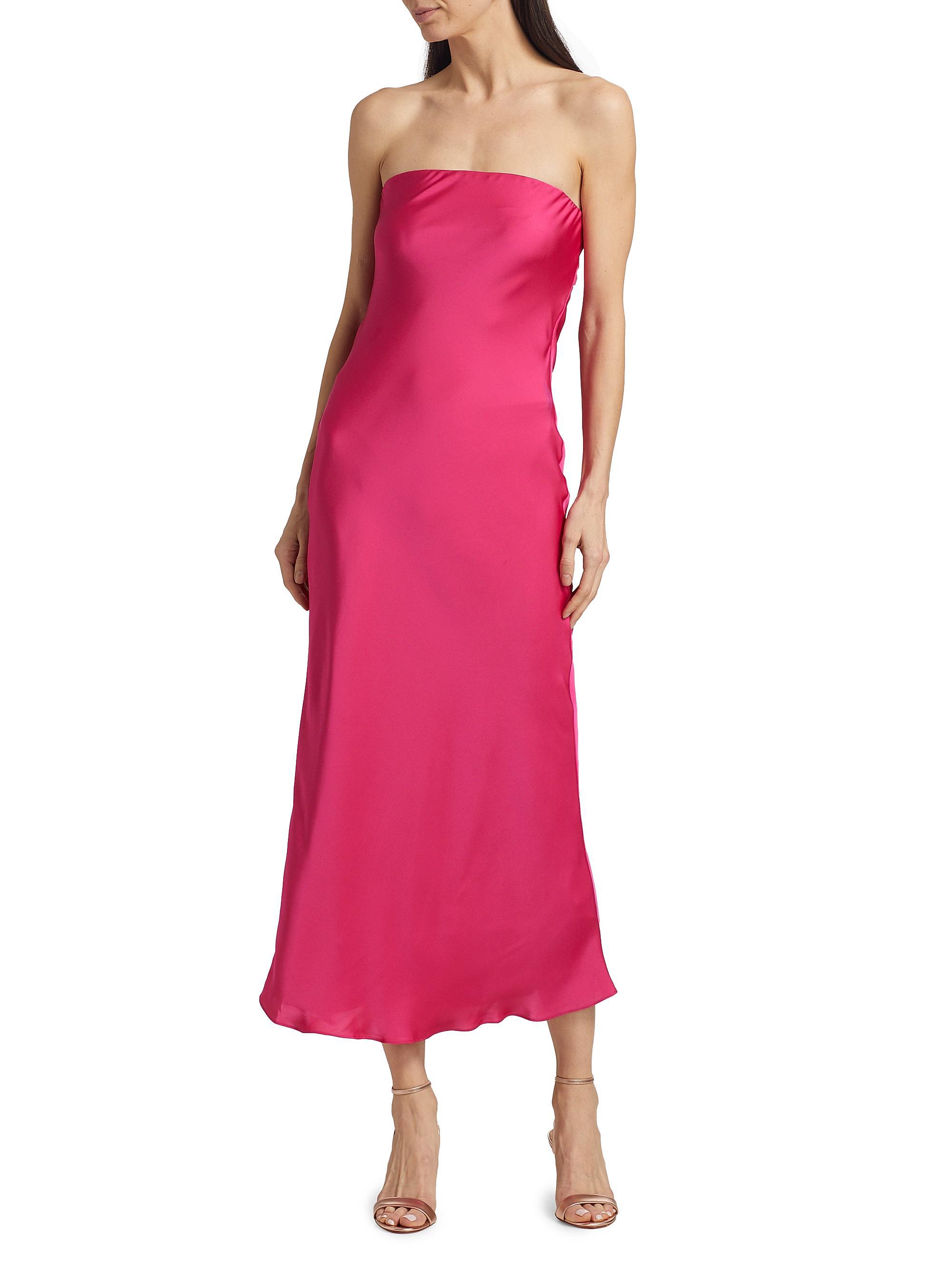 Click here for Ramy Brook Womens Shauna Strapless Open-Back Satin... prices