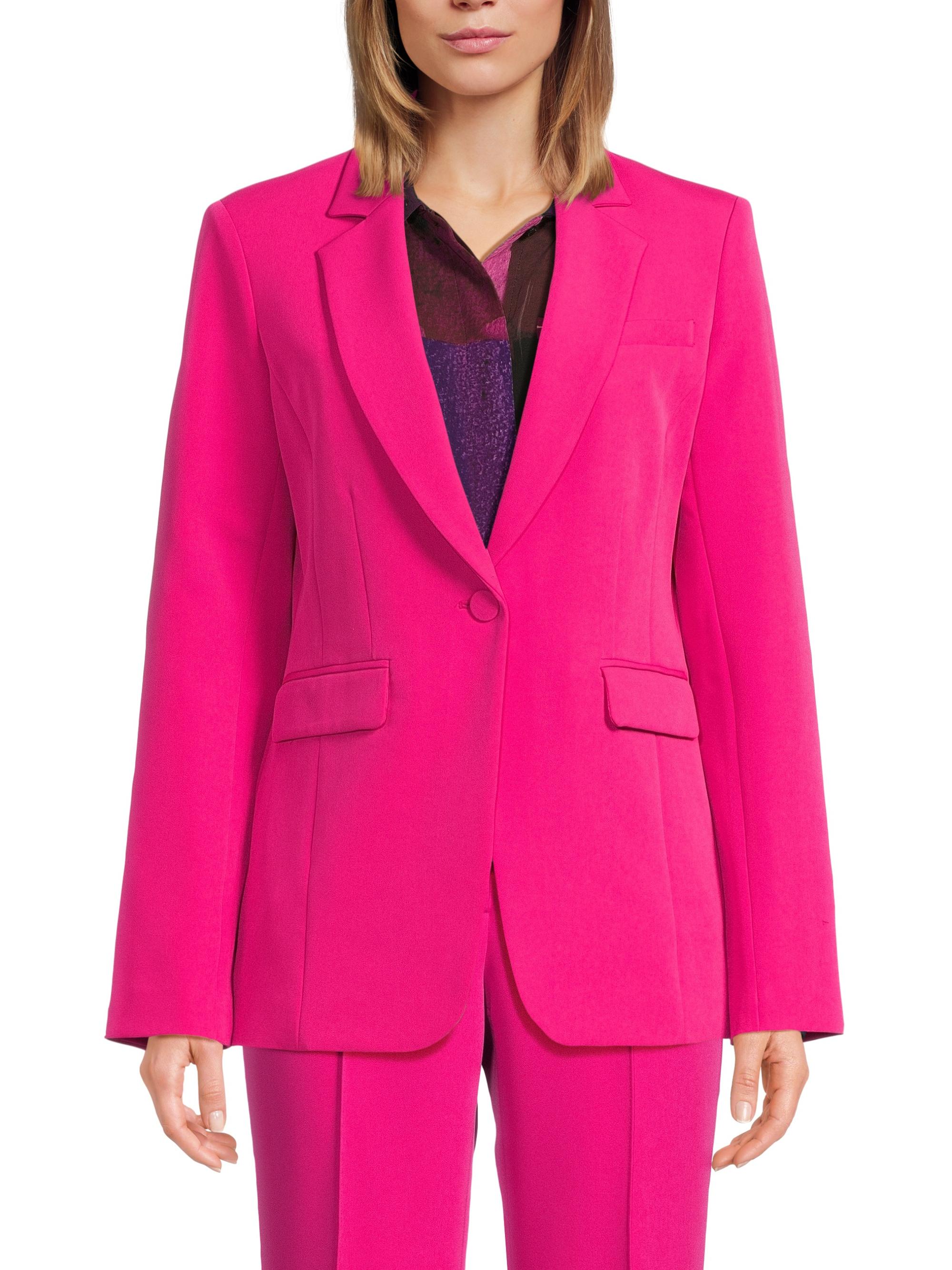 Click here for Dkny Womens Notch Lapel Blazer - Fuchsia - Size 14 prices