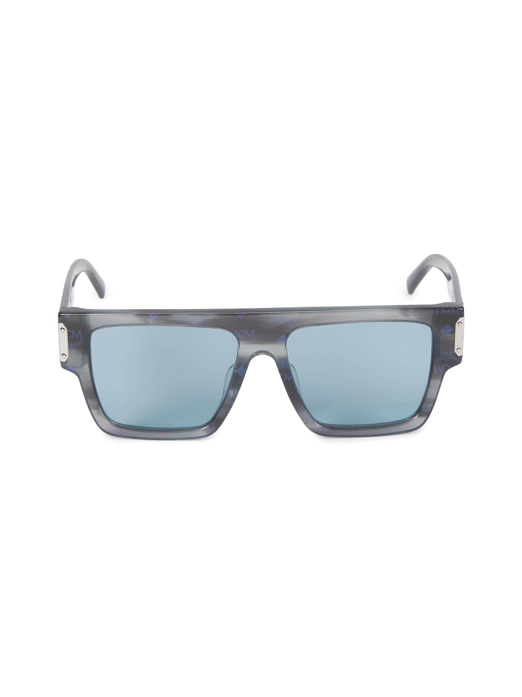 Click here for Mcm 55MM Solid Lens Rectangle Sunglasses - Grey Bl... prices