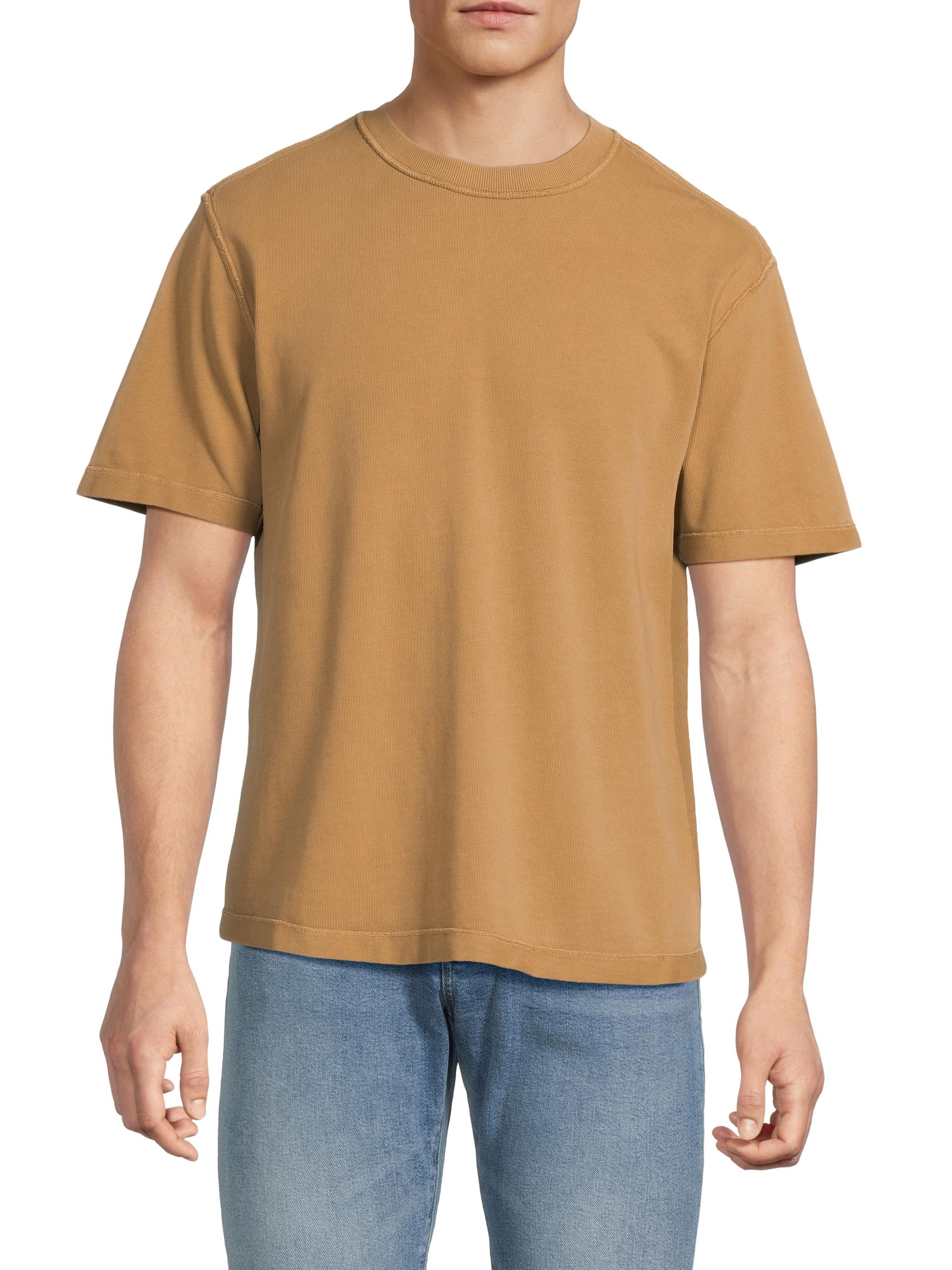 Click here for Hudson Jeans Mens Solid Cotton T-Shirt - Desert -... prices
