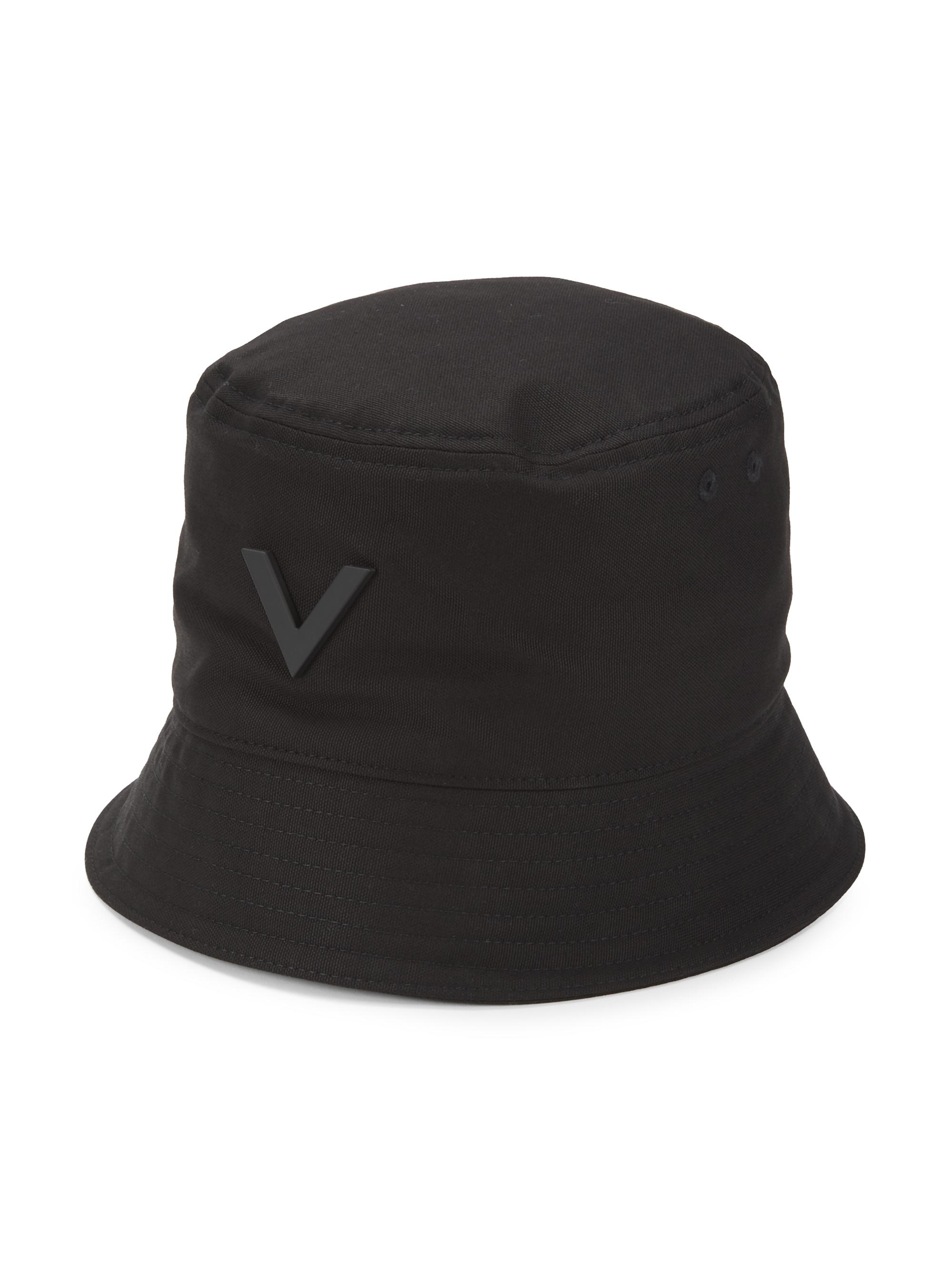 Click here for Valentino Garavani Mens Embroidered Logo Bucket Ha... prices