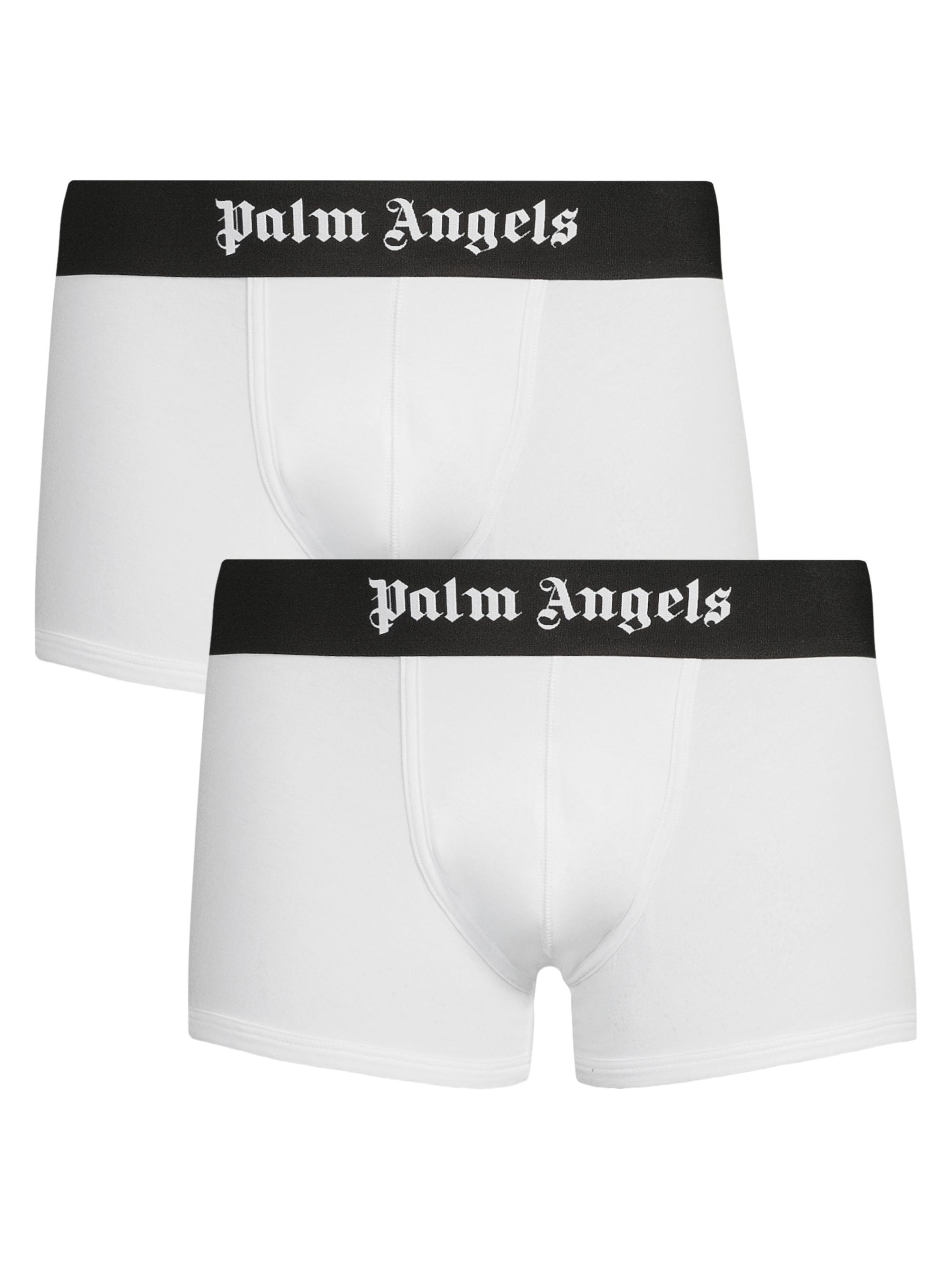 Click here for Palm Angels Mens 2-Pack Logo Stretch-Cotton Trunks... prices
