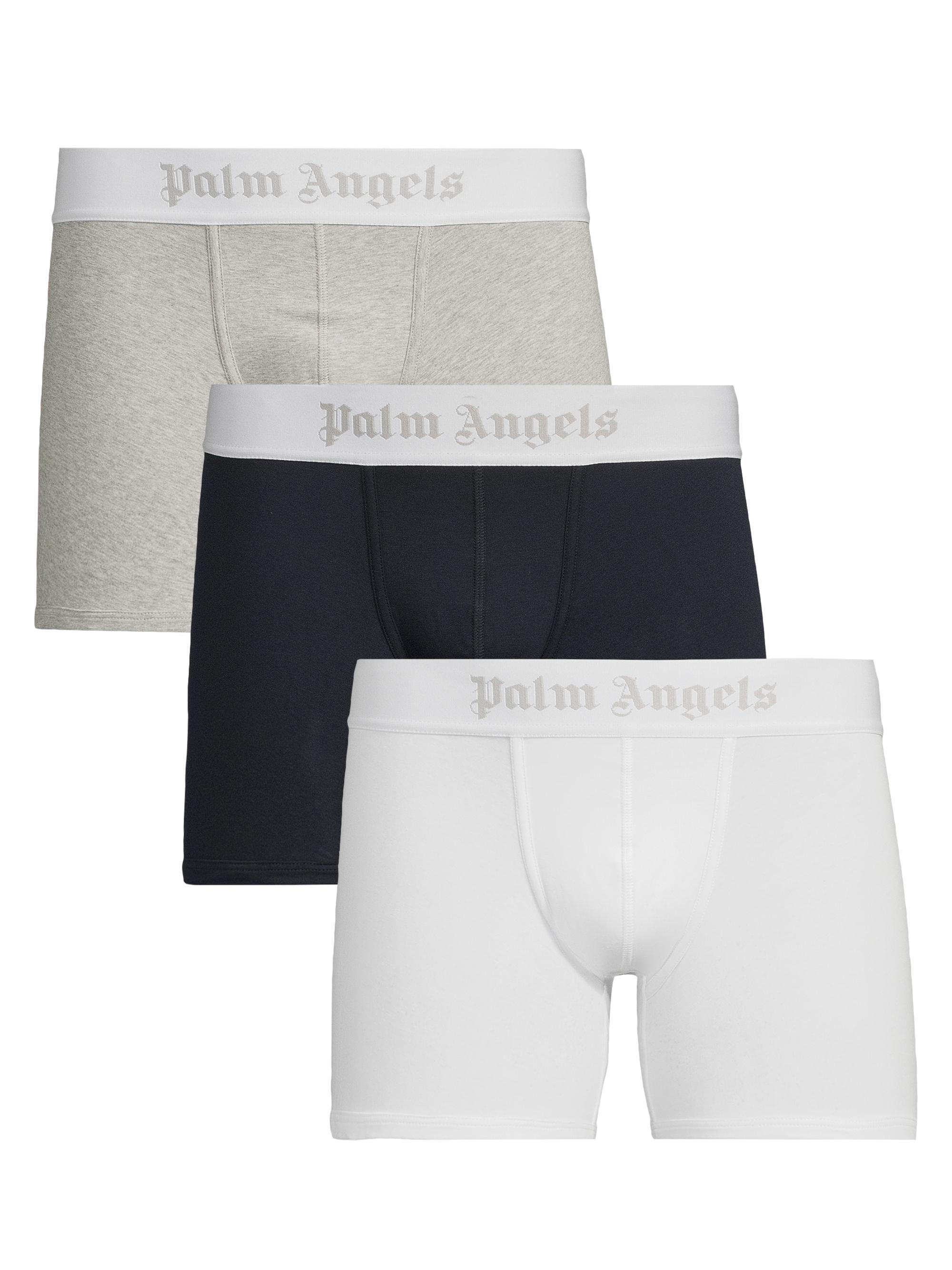 Click here for Palm Angels Mens 3-Pack Logo Stretch-Cotton Boxer... prices