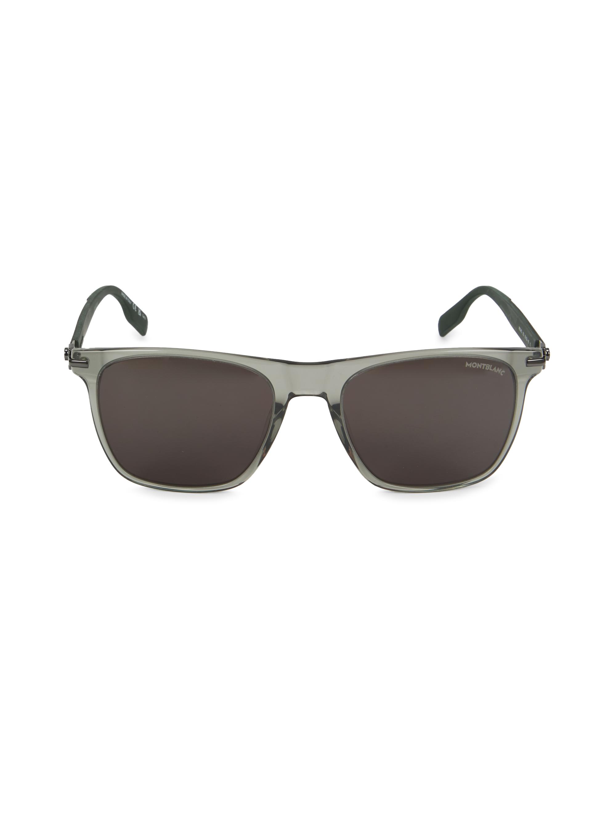 Click here for Montblanc Womens 55MM Solid Lens Square Plastic Su... prices