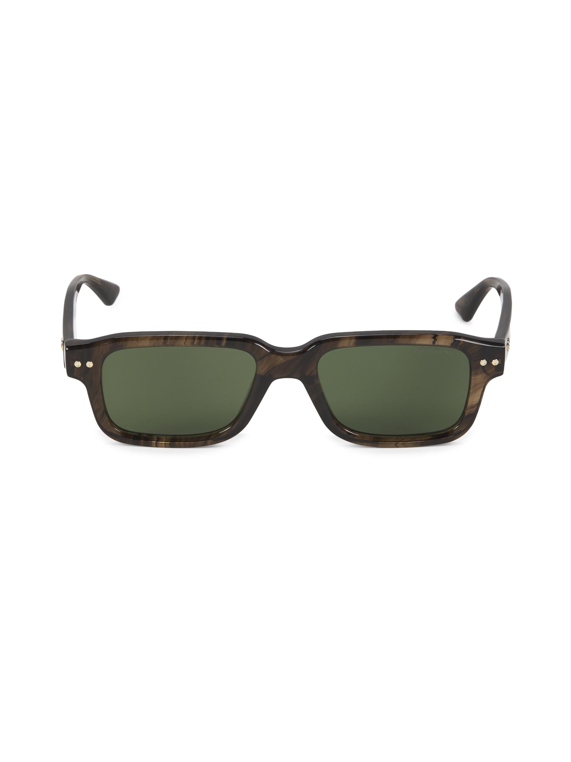 Click here for Montblanc Mens 53MM Rectangular Sunglasses - Brown... prices