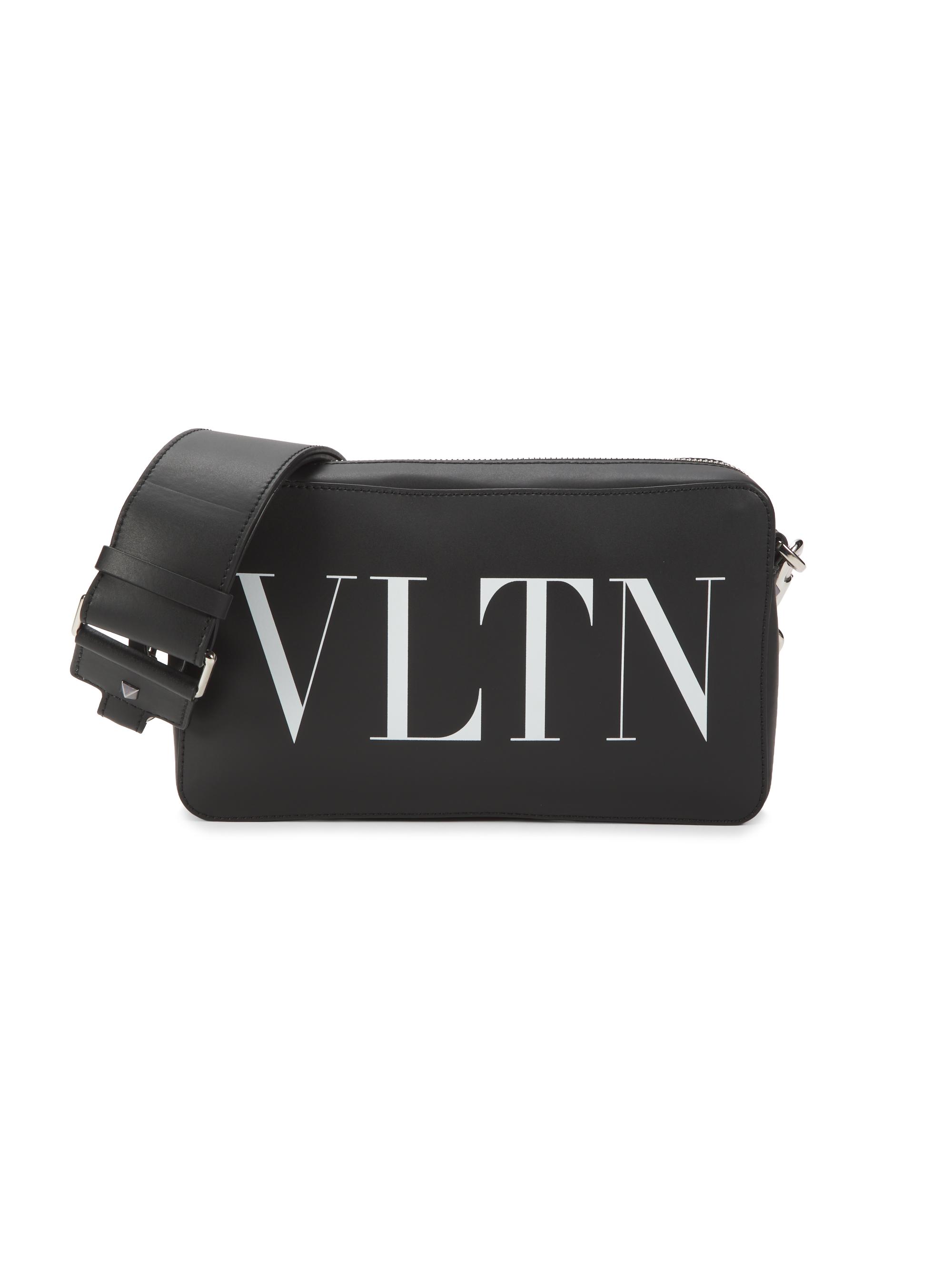 Click here for Valentino Garavani Mens Logo Leather Crossbody Bag... prices