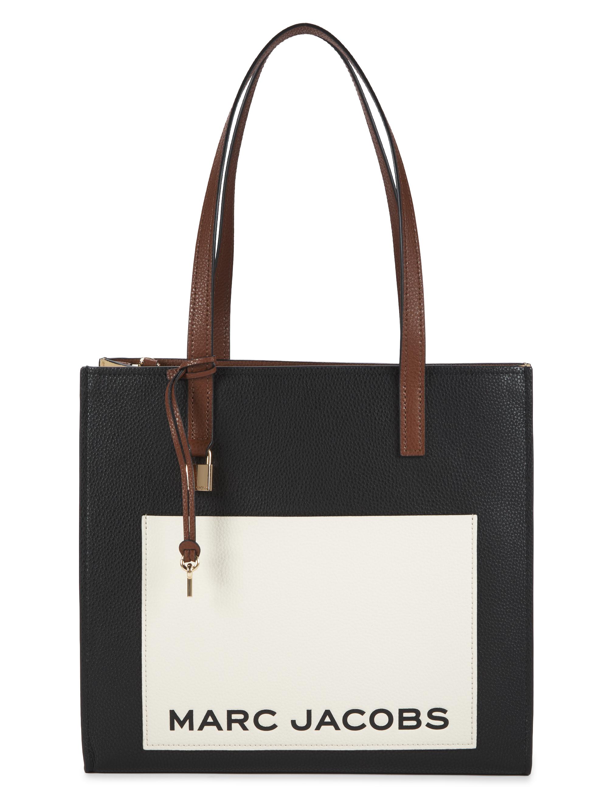 Click here for Marc Jacobs Womens Grind Logo Leather Tote Bag - B... prices
