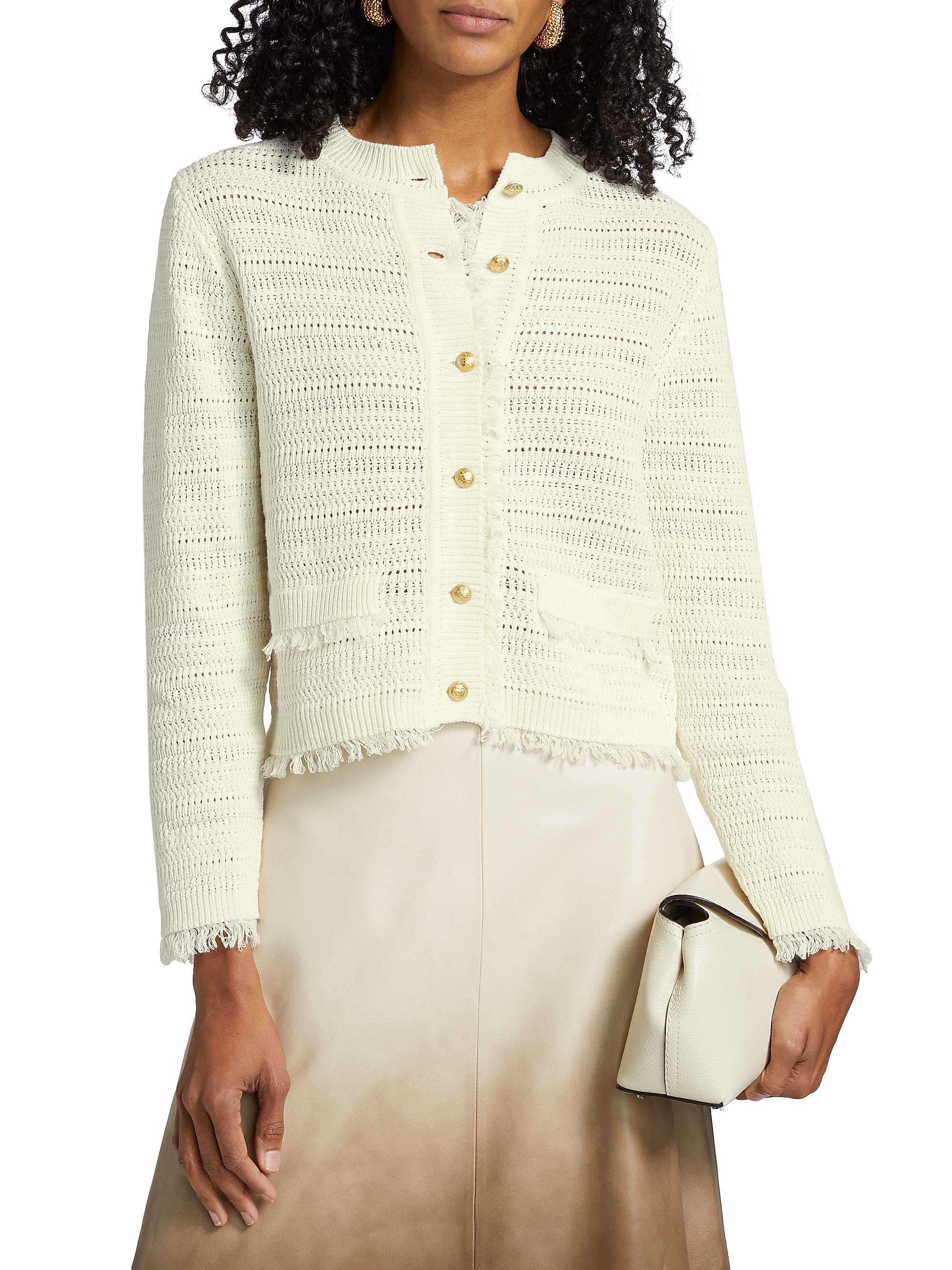 Click here for Kobi Halperin Womens Taza Linen-Cotton Cardigan -... prices