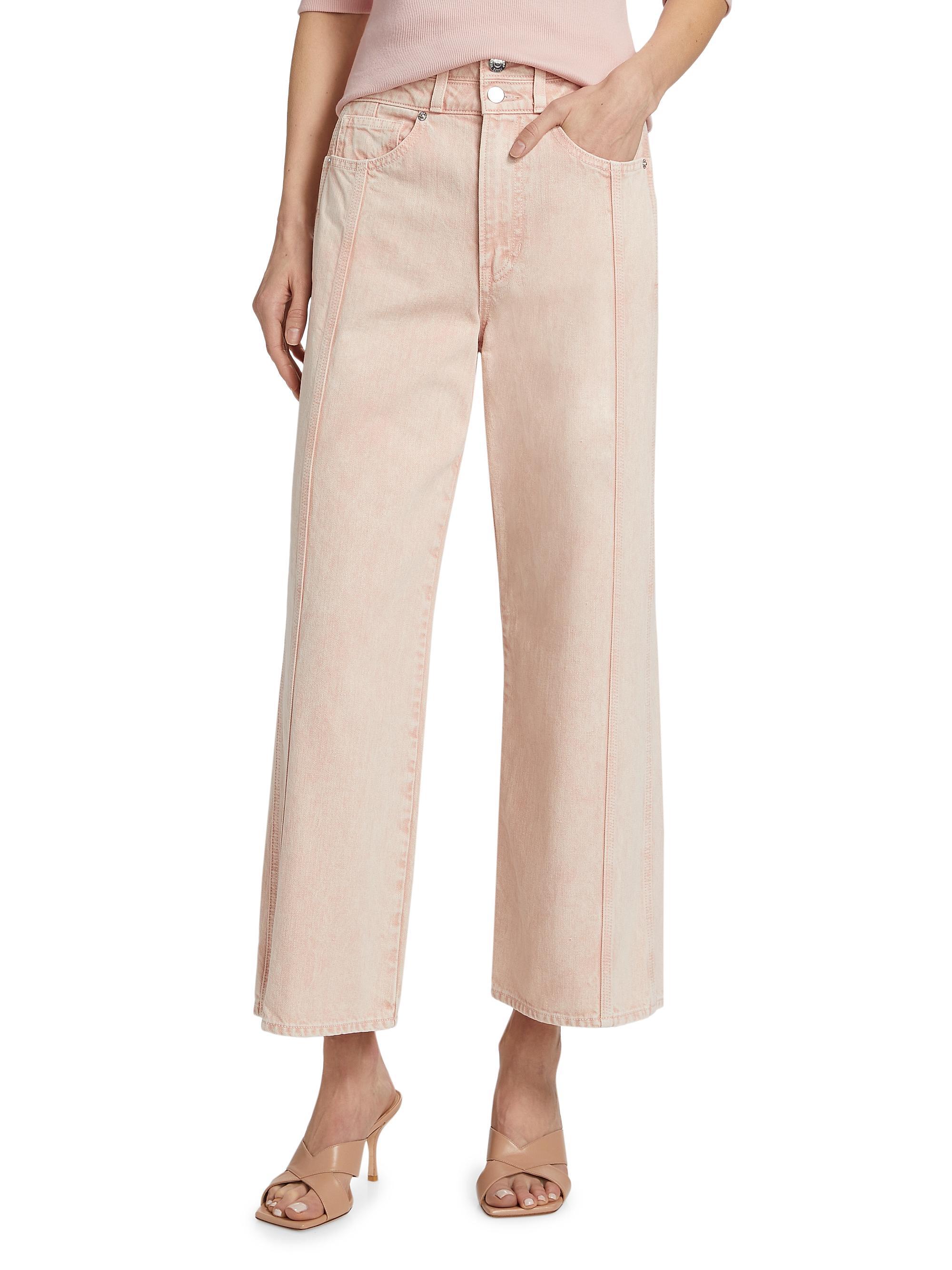 Click here for Veronica Beard Womens Taylor Cropped High-Rise Jea... prices