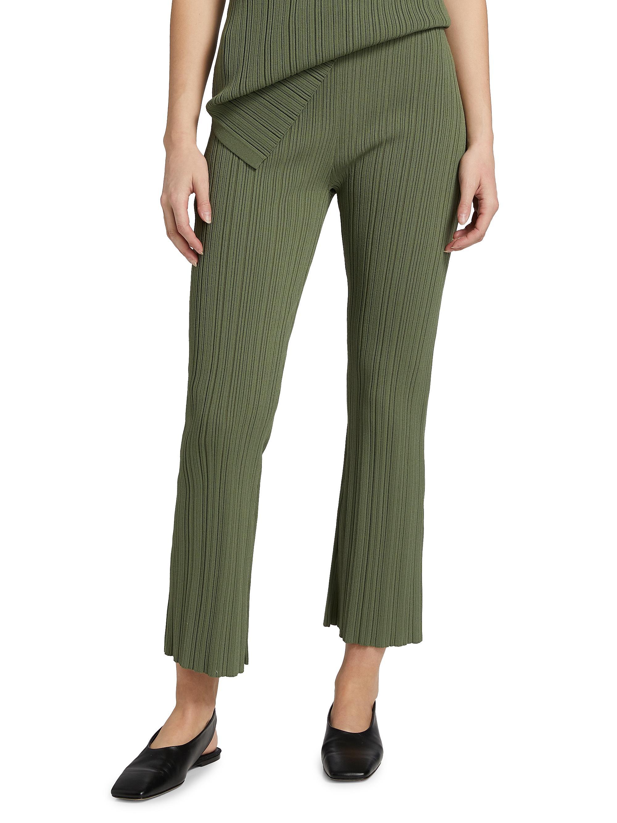 Click here for Veronica Beard Womens Massaro Knit Pants - Stone A... prices