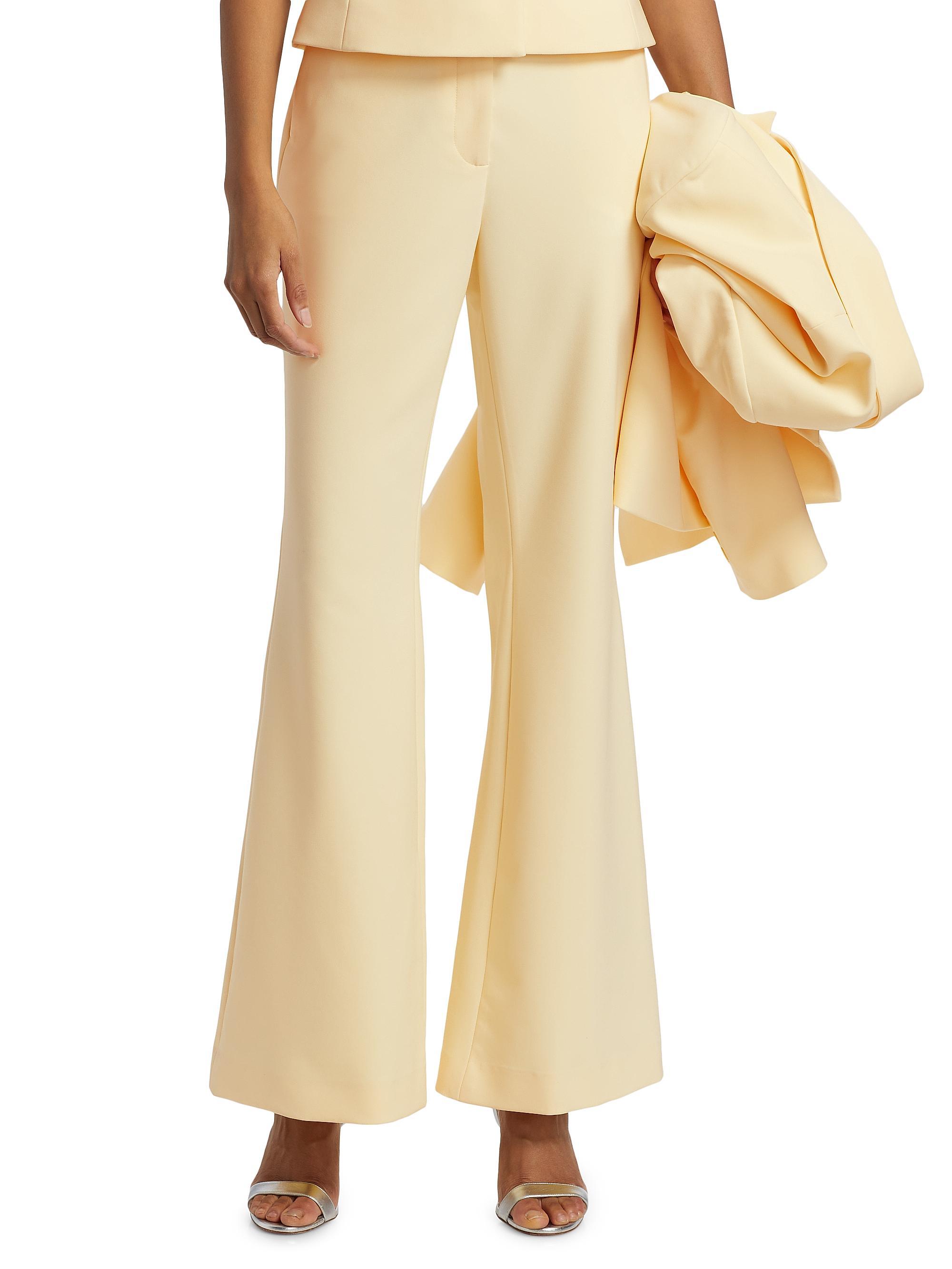 Click here for Toccin Womens Gaia Stretch High-Rise Flared Pants... prices
