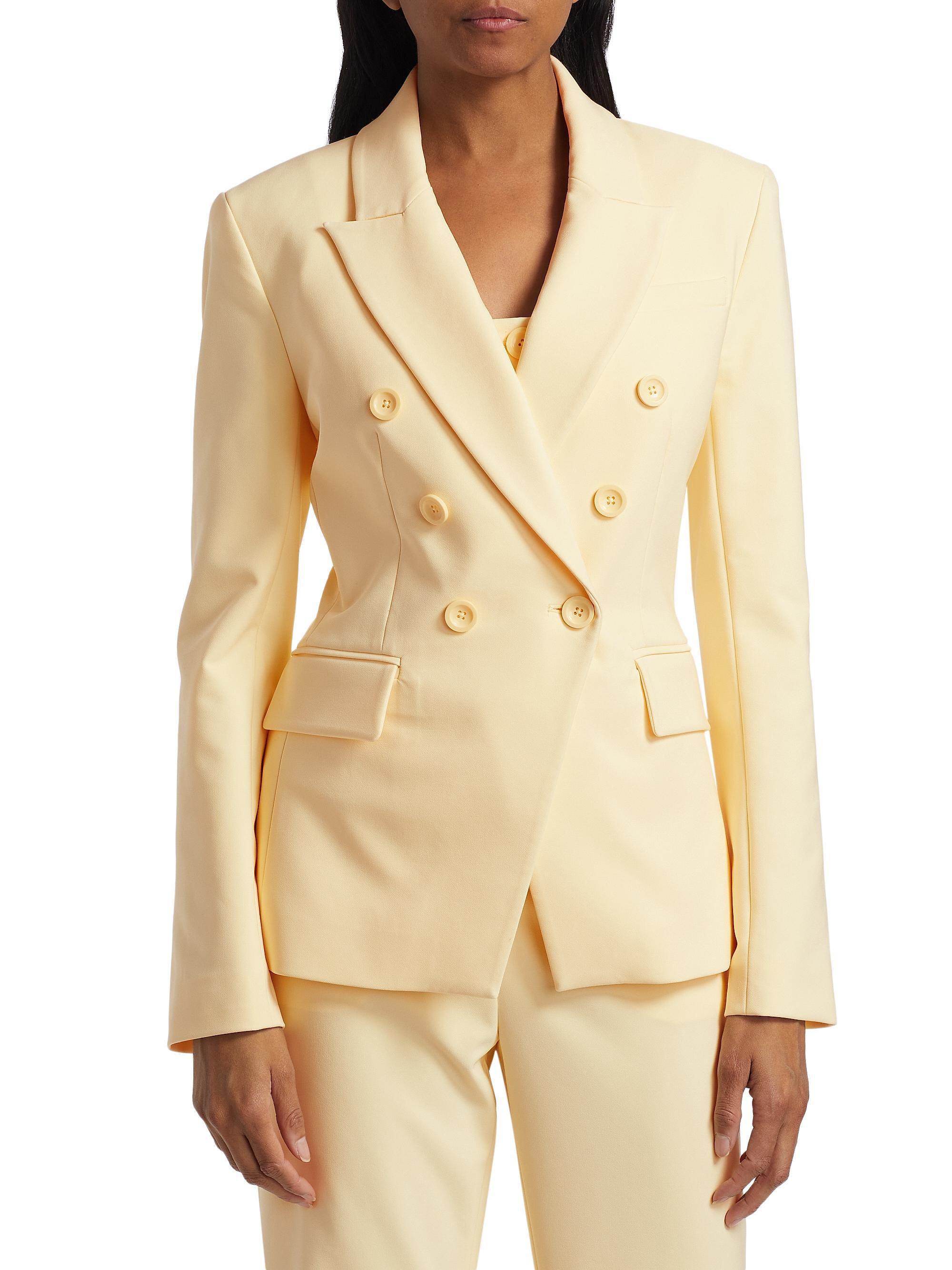 Click here for Toccin Womens Kylie Double-Breasted Blazer - Butte... prices