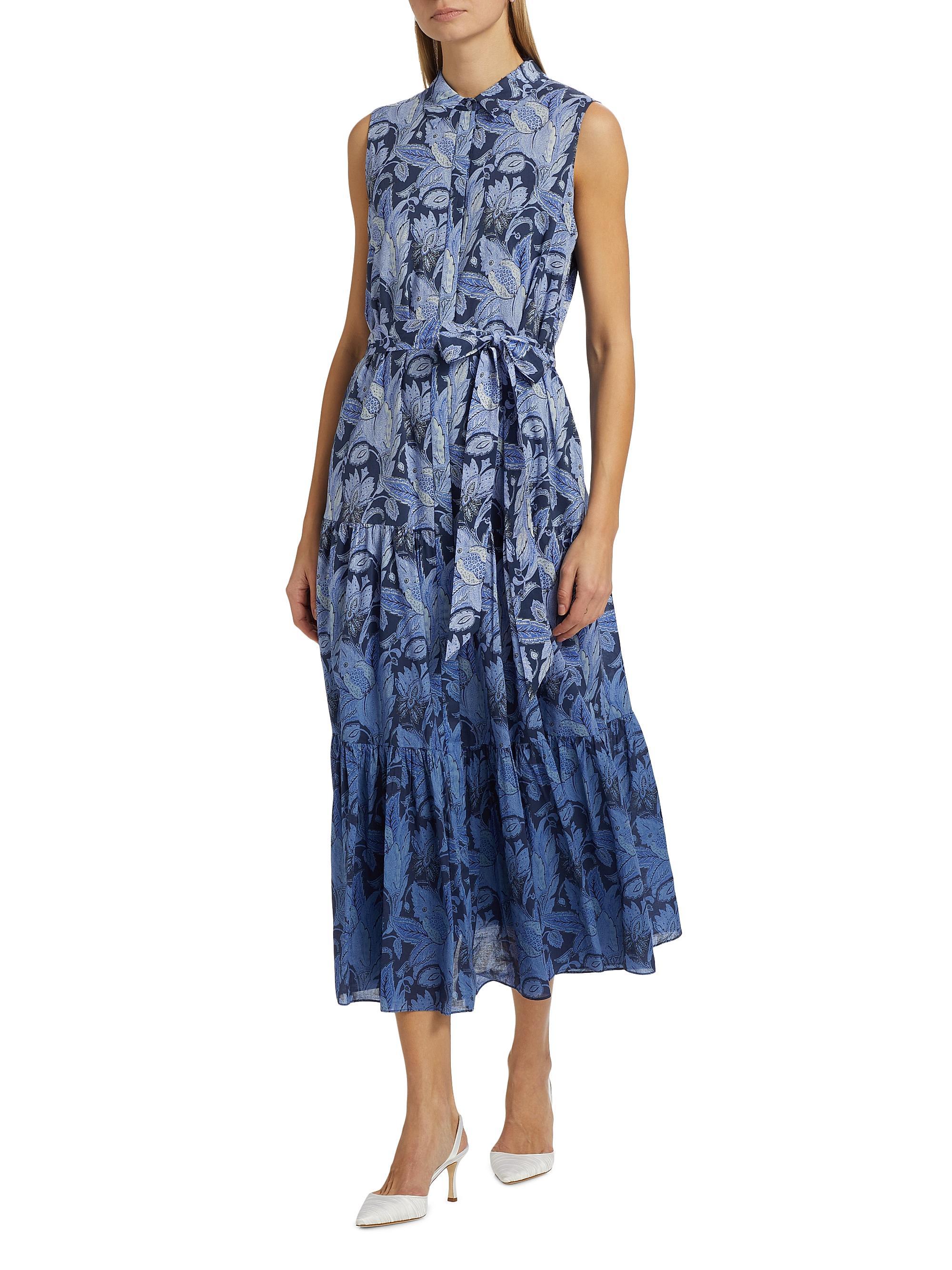 Click here for Kobi Halperin Womens Blayn Floral Cotton Tiered Mi... prices