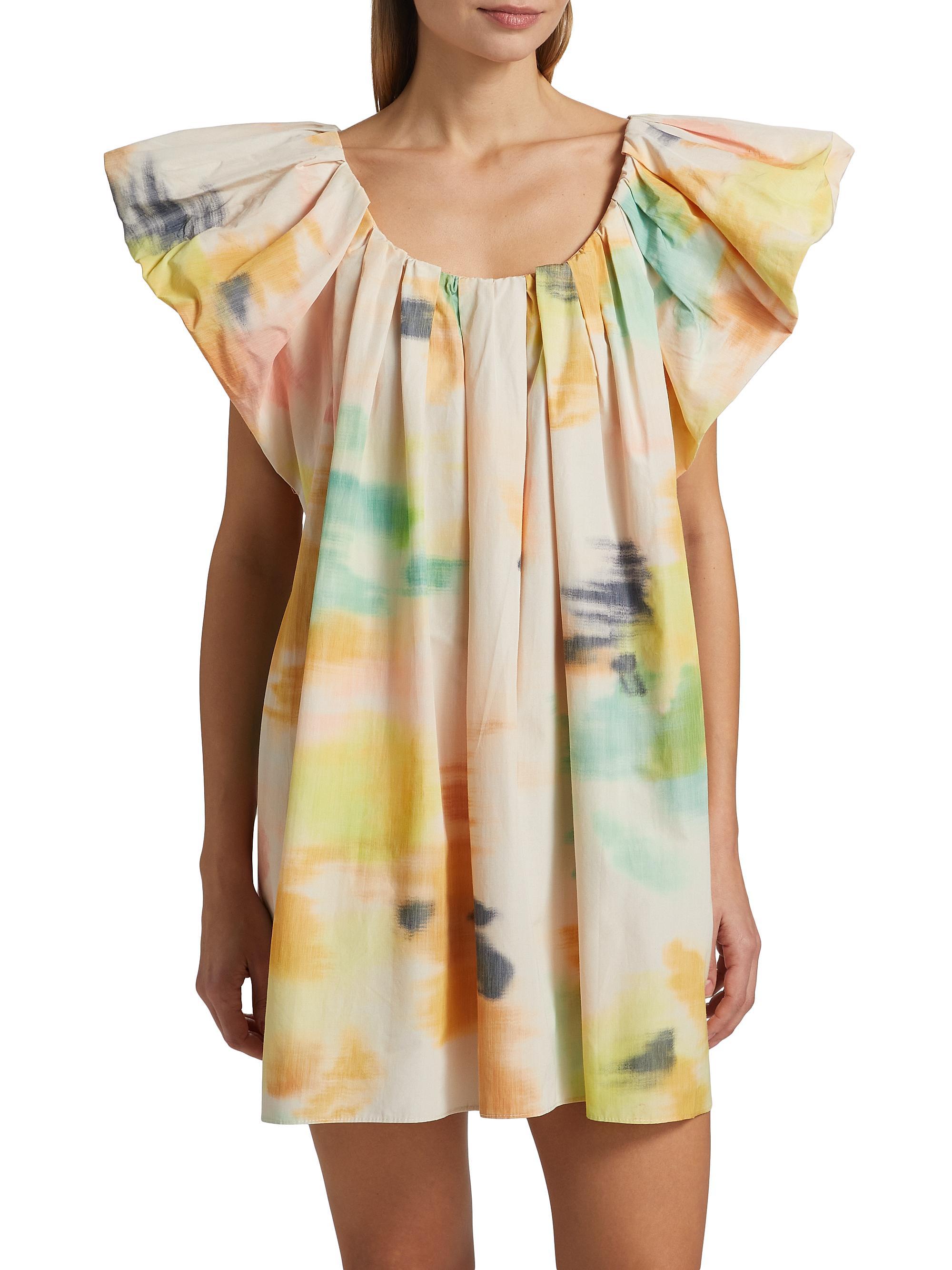 Click here for A. l.c. Womens Abi Watercolor A-Line Minidress - S... prices