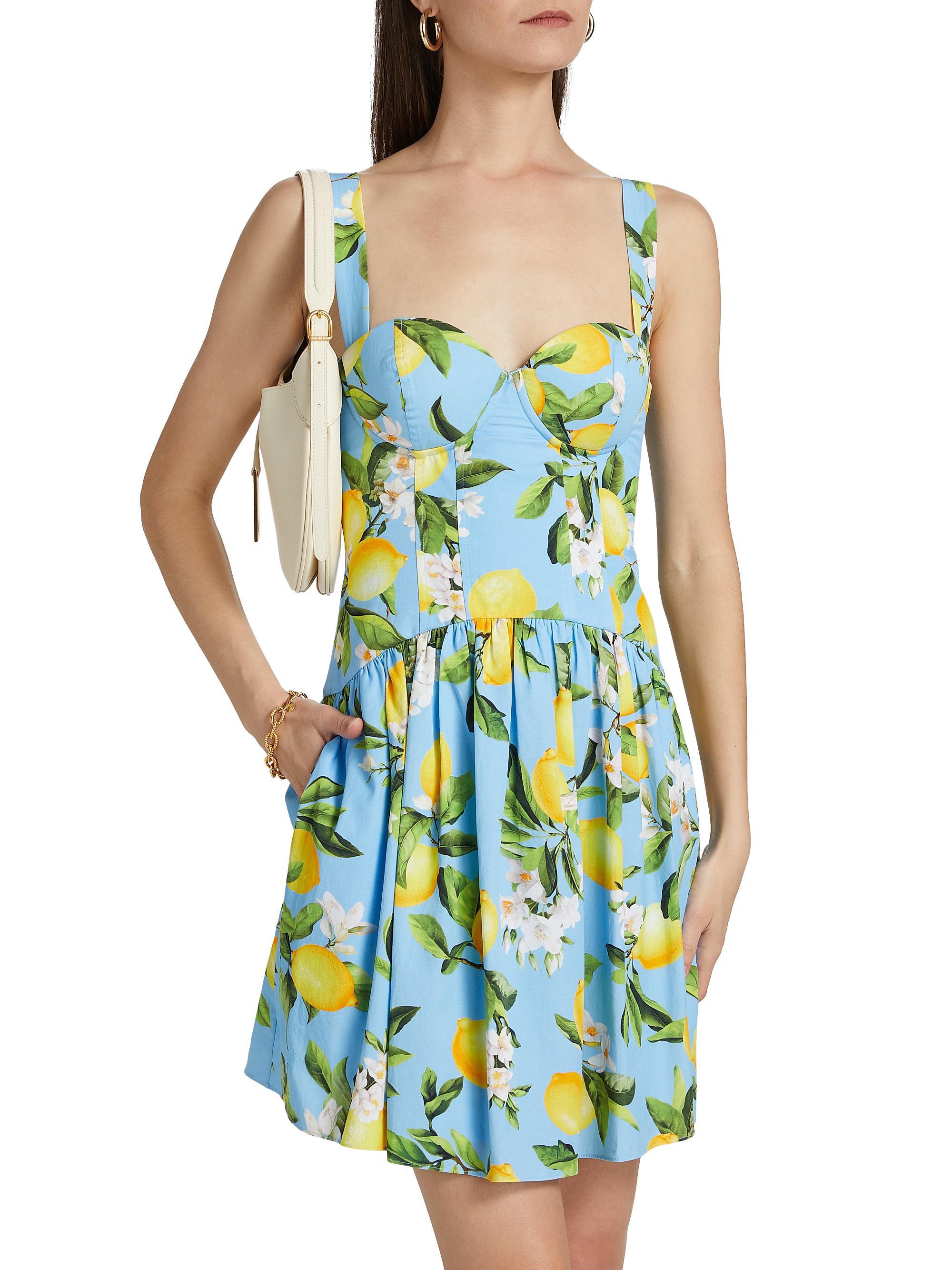 Click here for Lagence Womens Jai Floral Cotton-Blend Minidress -... prices