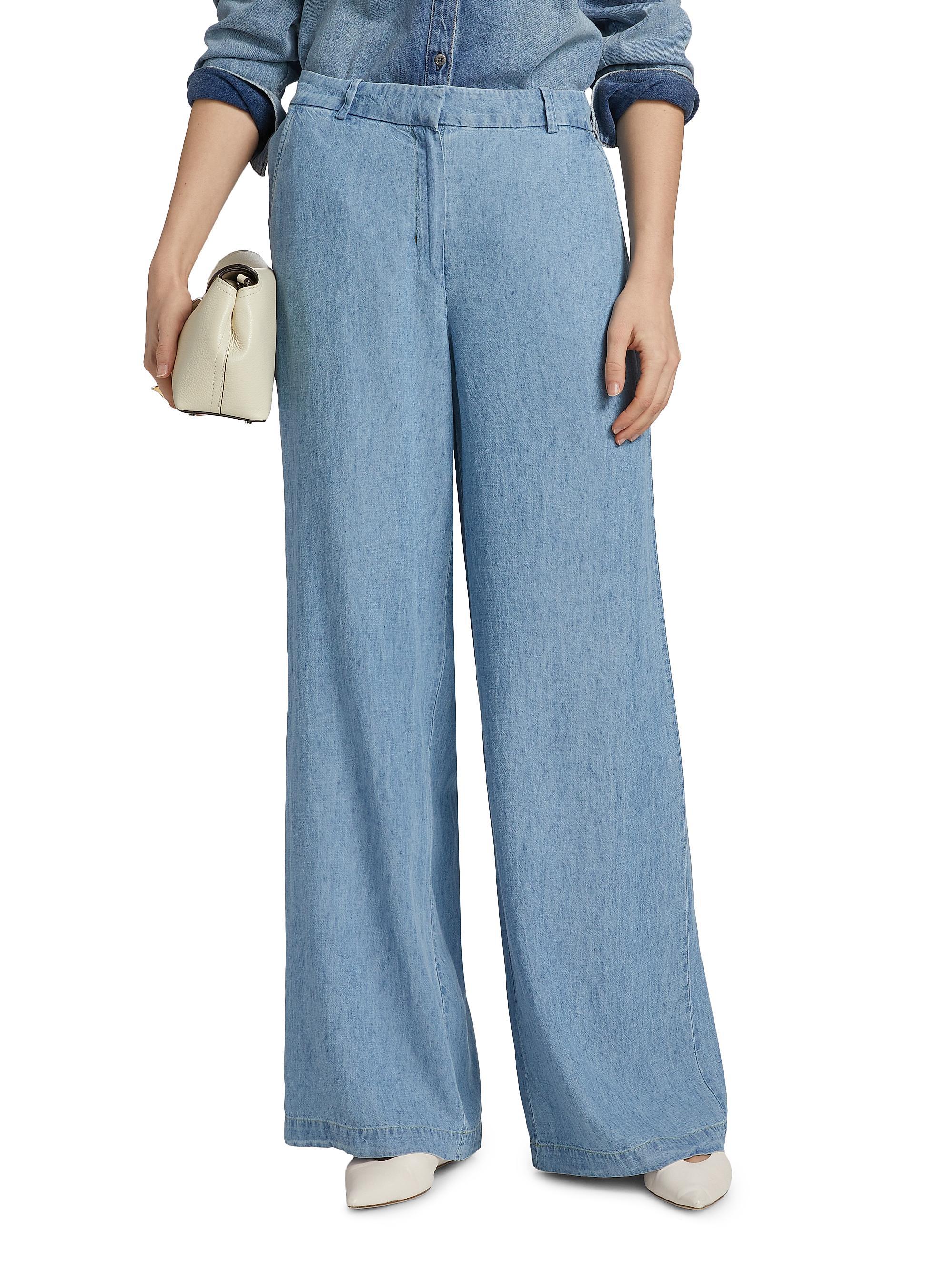 Click here for Kobi Halperin Womens Claude Denim Wide-Leg Pants -... prices