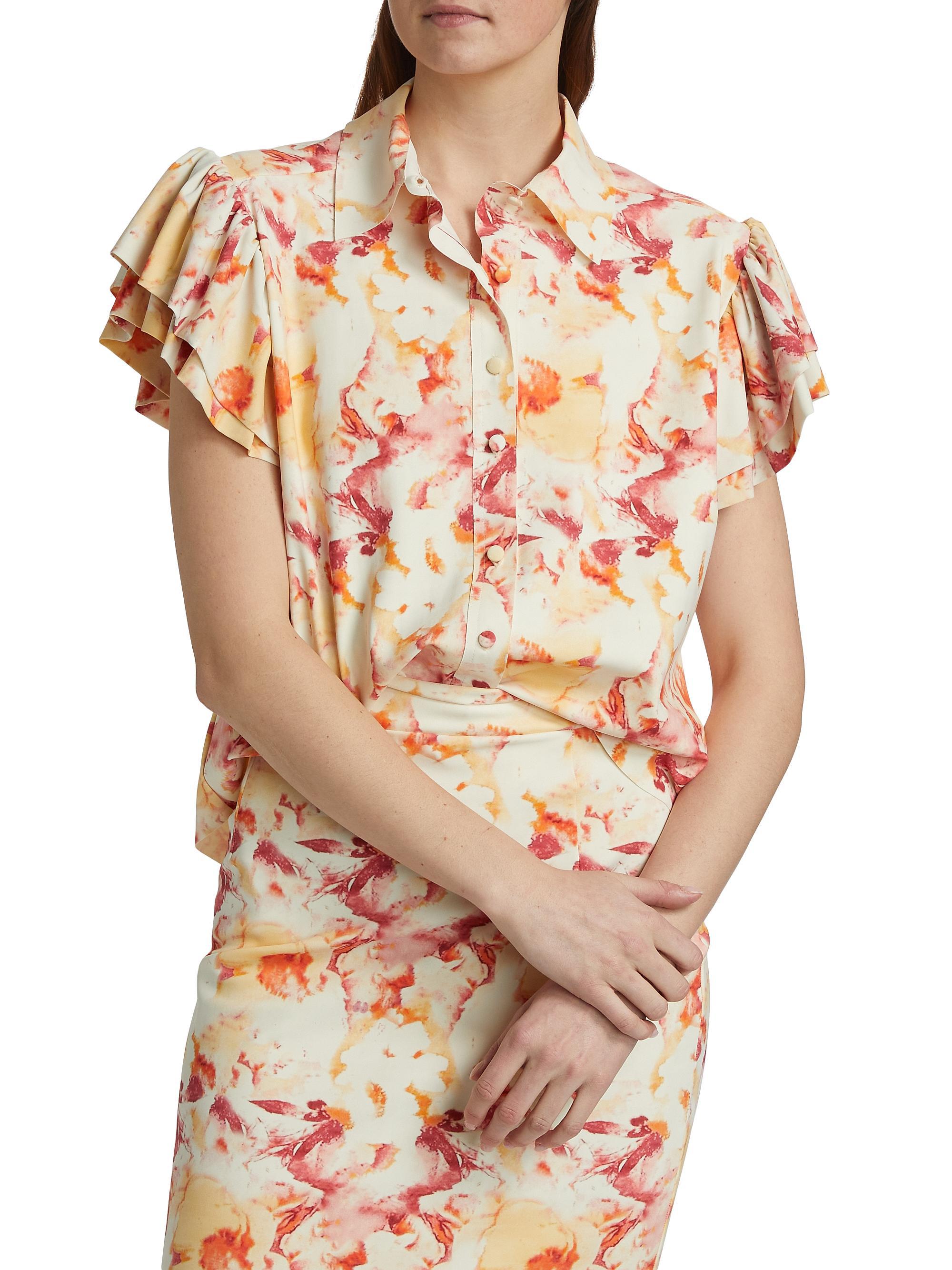 Click here for Chiara Boni La Petite Robe Womens Jin Floral Flutt... prices