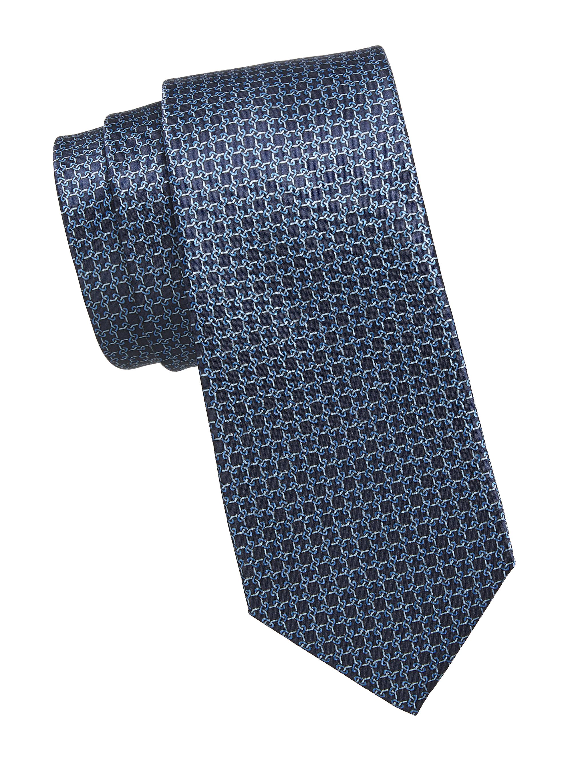 Click here for Saks Fifth Avenue Mens Links Silk Tie - Navy Blue prices