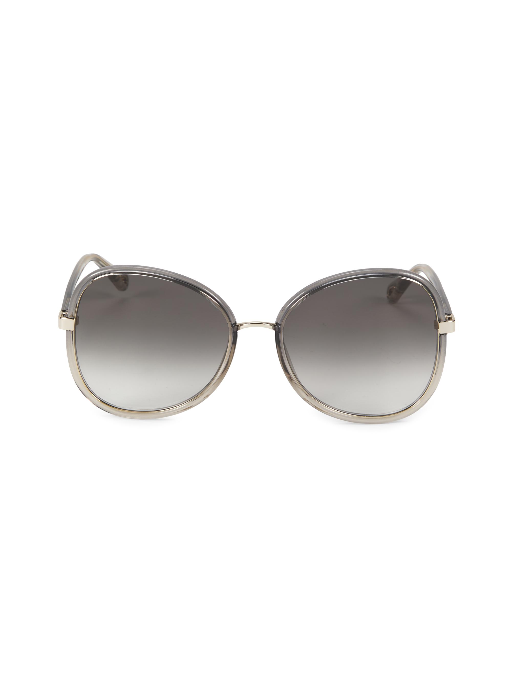 Click here for Chloé Womens 57MM Butterfly Sunglasses - Grey Smok... prices