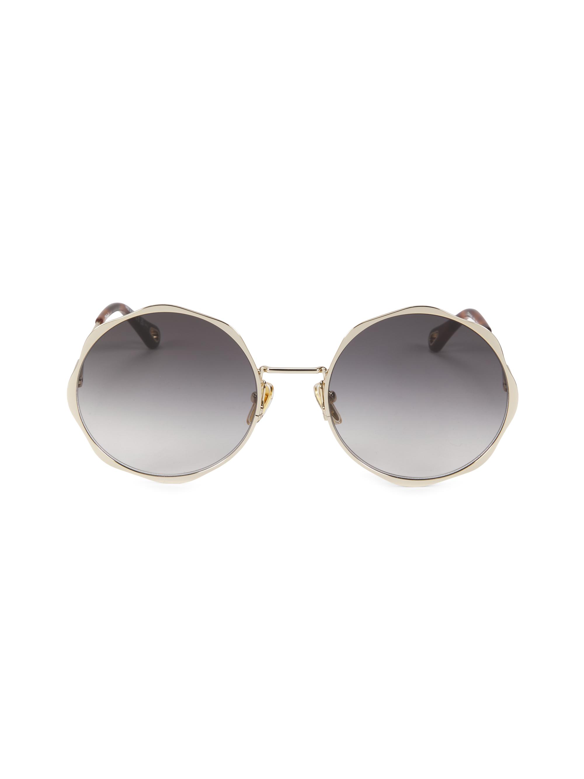 Click here for Chloé Womens 59MM Round Sunglasses - Gold Smoke prices