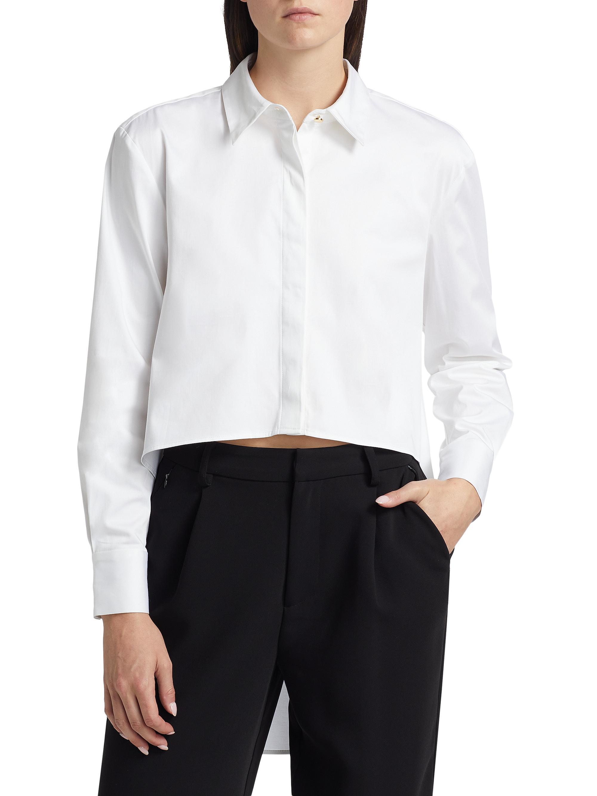 Click here for Toccin Womens Kira Poplin High- Low Fly Away Shirt... prices