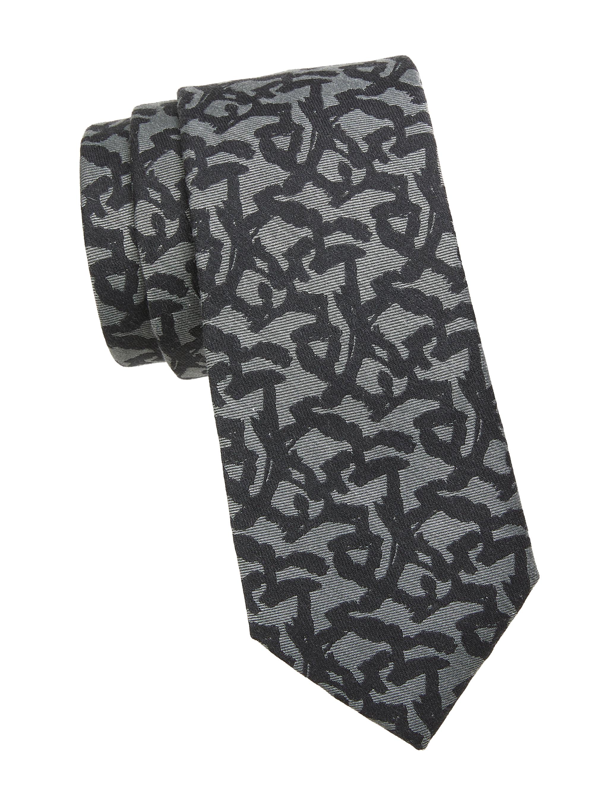 Click here for Karl Lagerfeld Paris Mens Abstract Embroidered Tie... prices