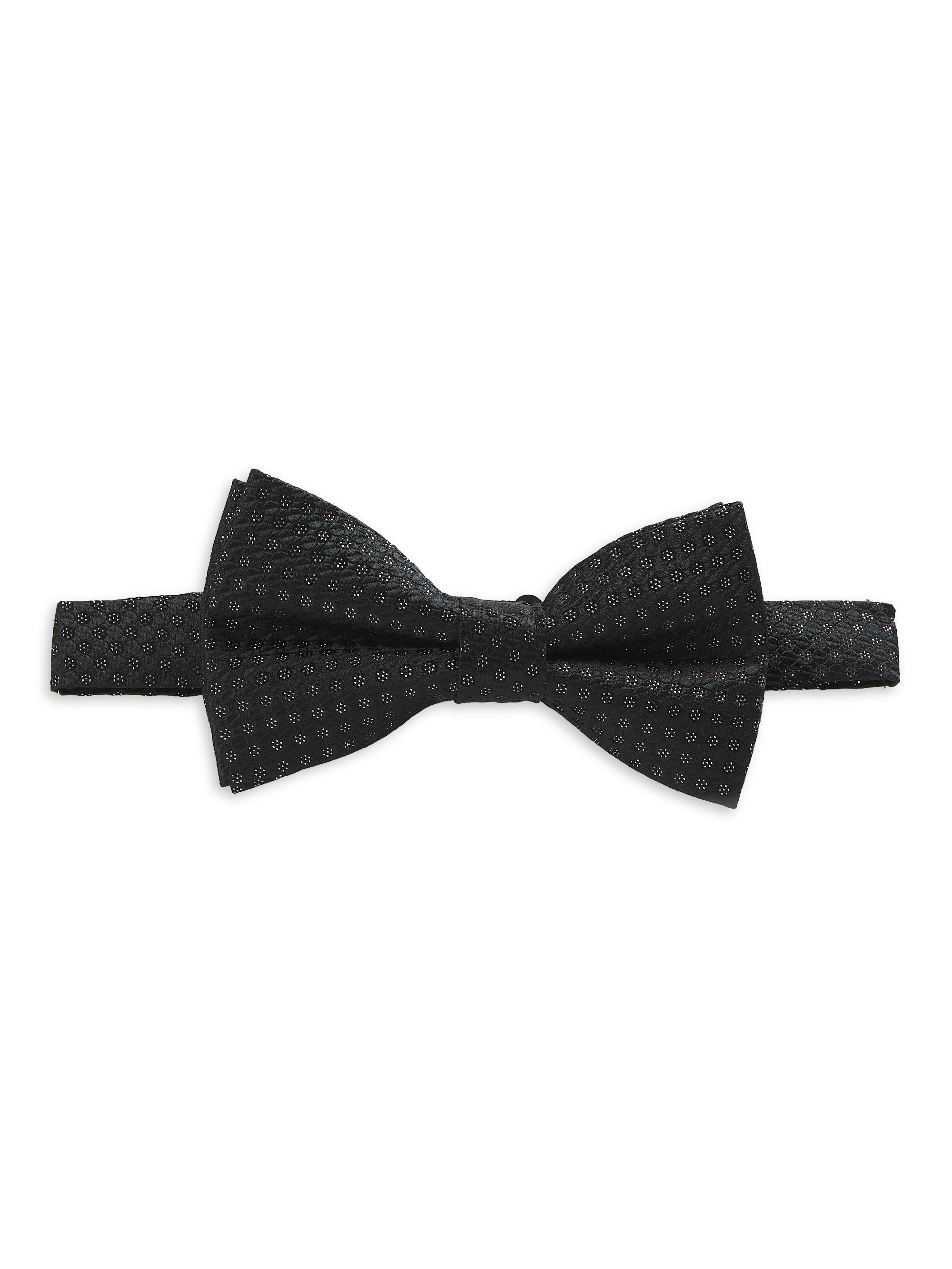 Click here for Karl Lagerfeld Paris Mens Chevron Silk Bow Tie - B... prices