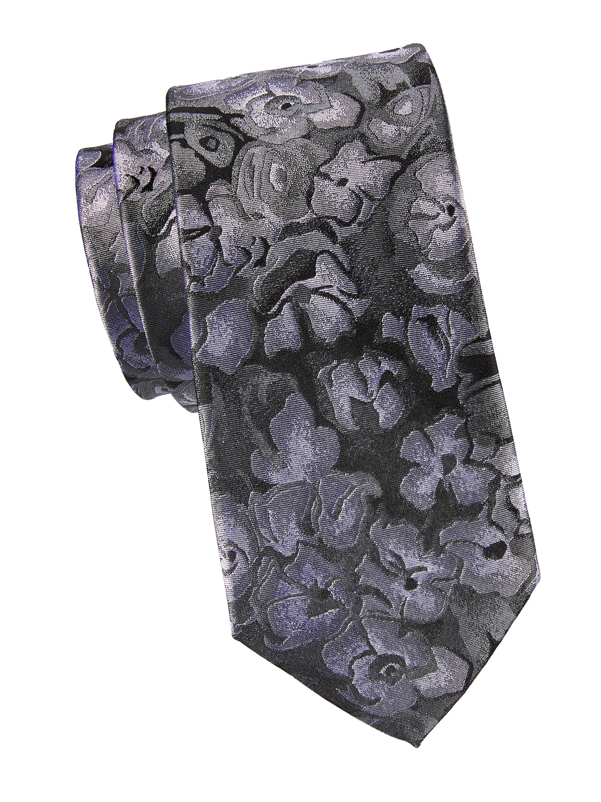 Click here for Karl Lagerfeld Paris Mens Floral Silk Tie - Black... prices