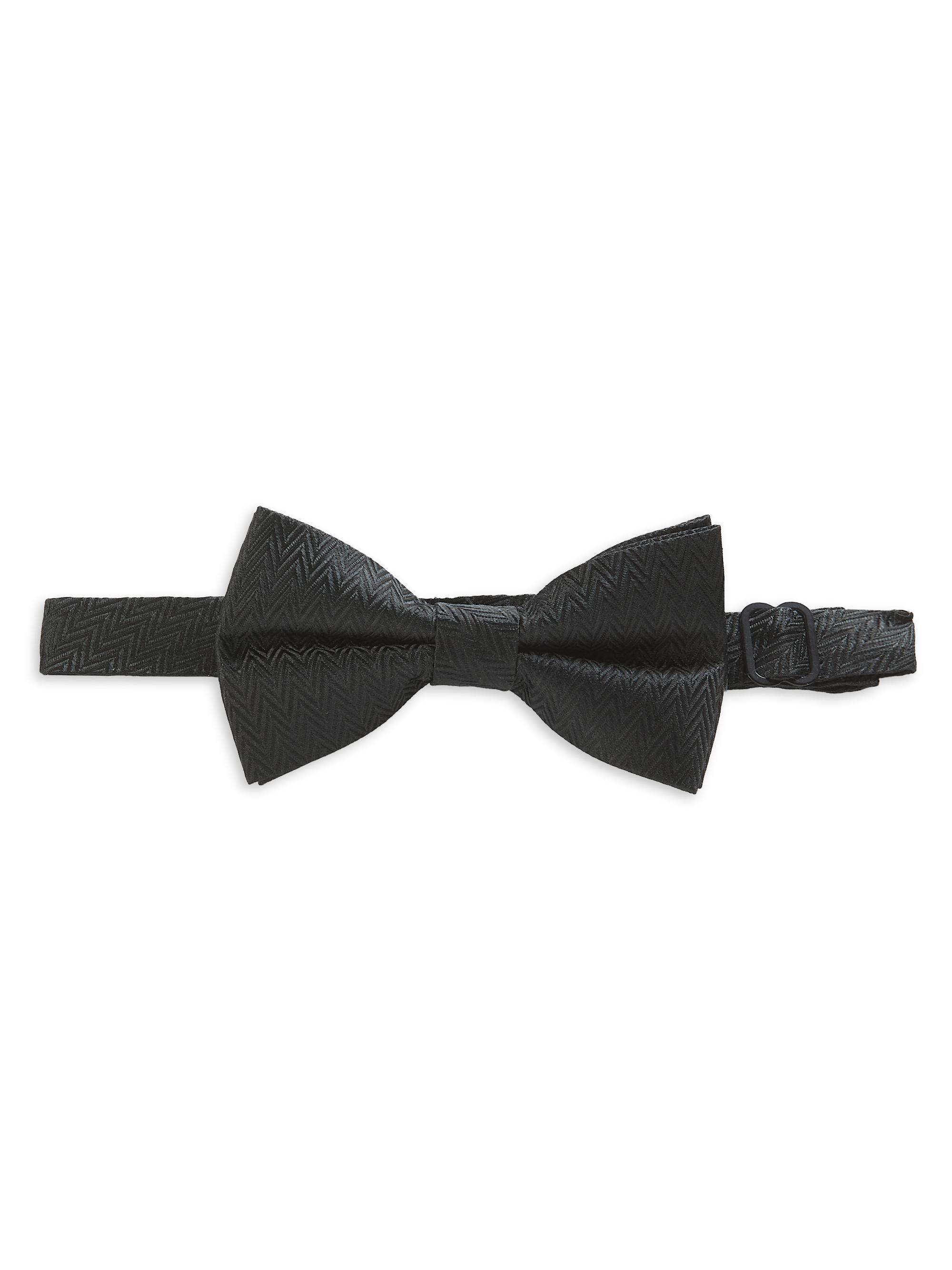 Click here for Karl Lagerfeld Paris Mens Chevron Silk Bow Tie - B... prices