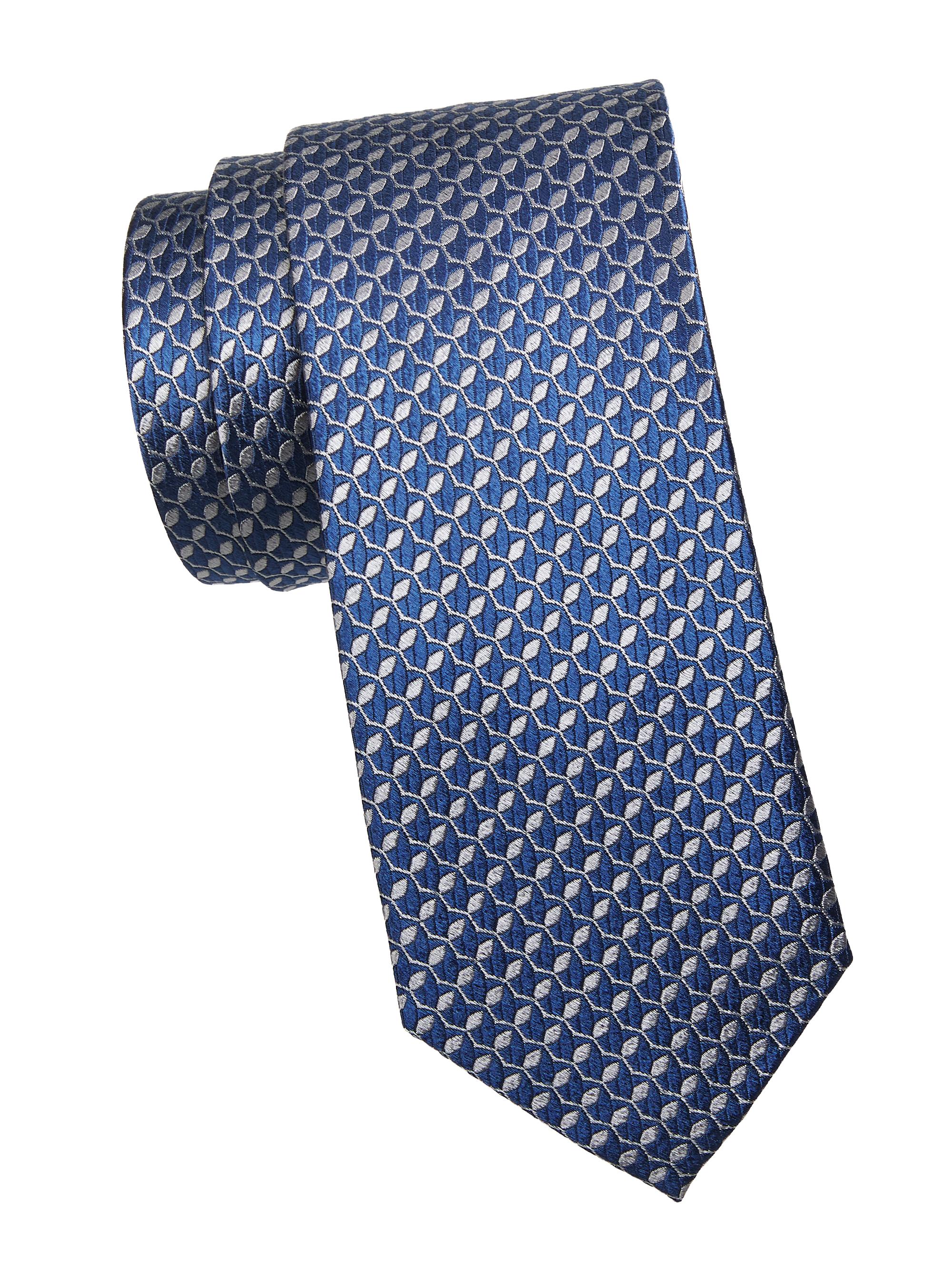 Click here for Ben Sherman Mens Geometric Woven Silk Tie - Navy G... prices