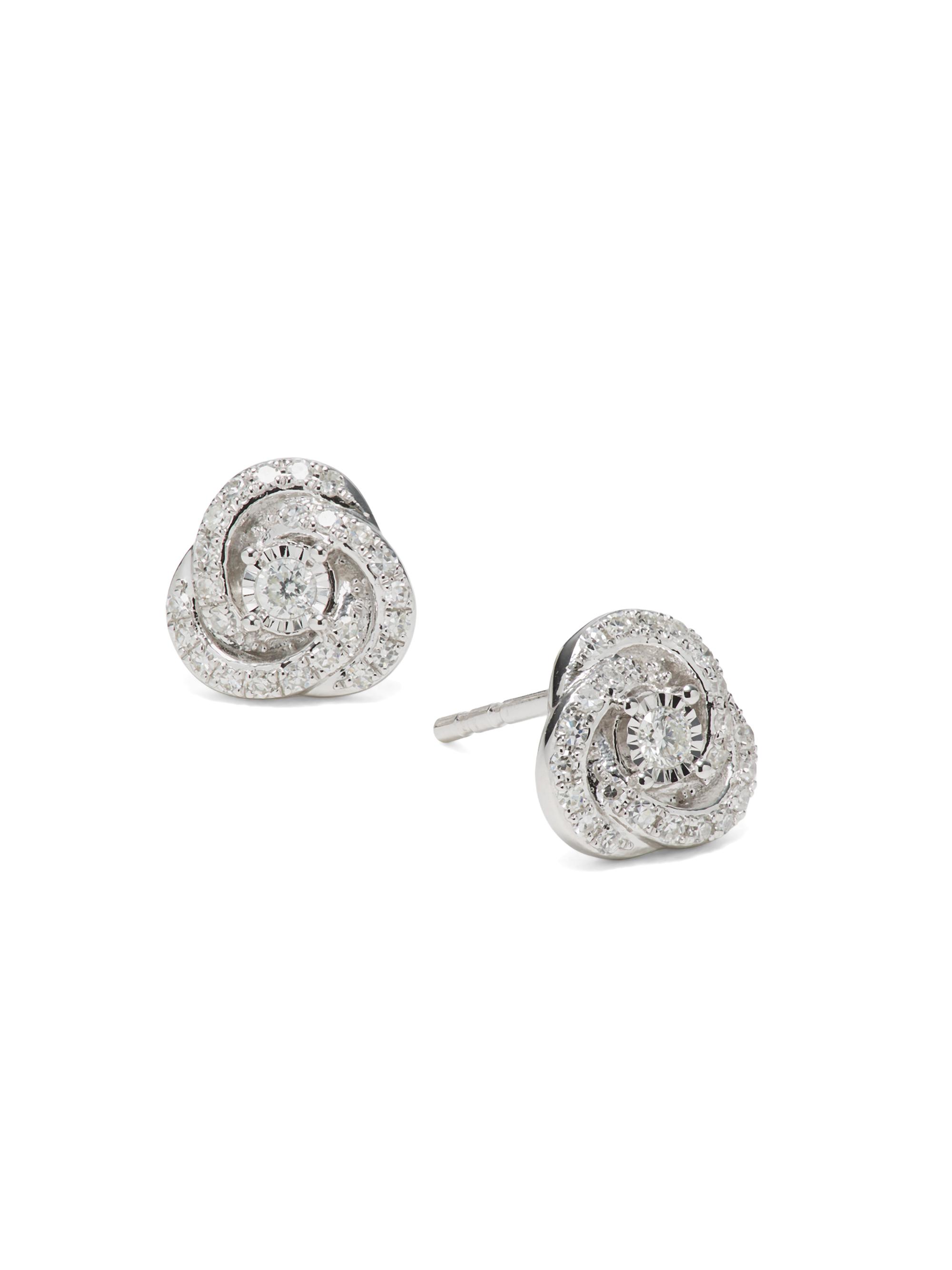 Click here for Effy Womens 14K White Gold & 0.23 TCW Diamond Stud... prices