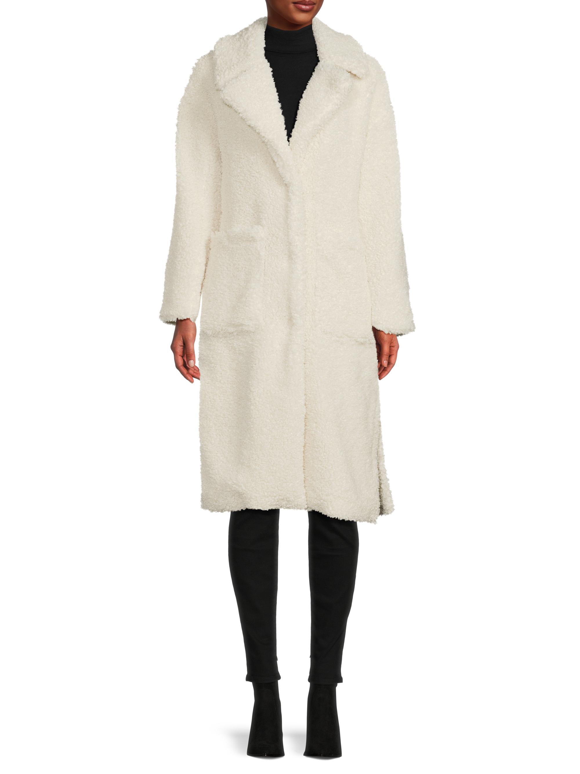 Click here for Bcbgeneration Womens Missy Faux-Fur Coat - Cream -... prices