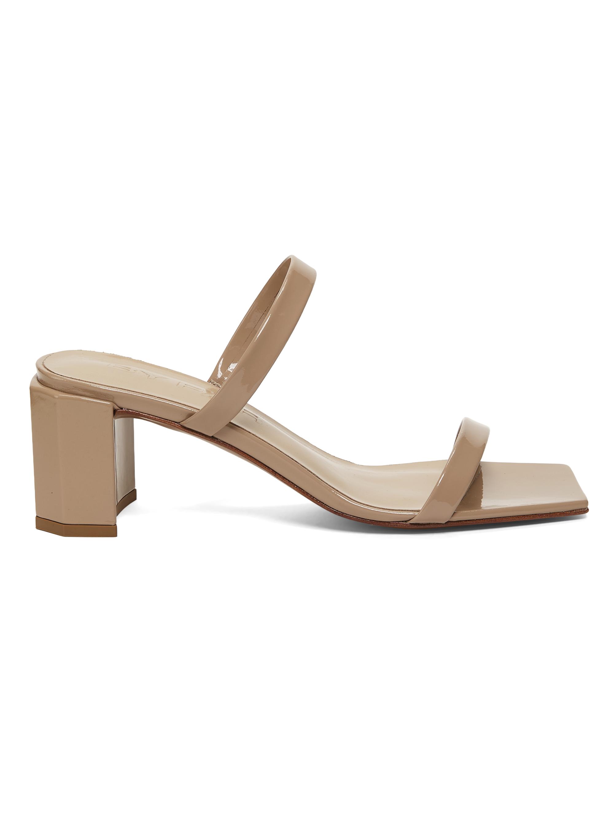 Click here for By Far Womens Tanya 50MM Leather Sandals - Beige -... prices