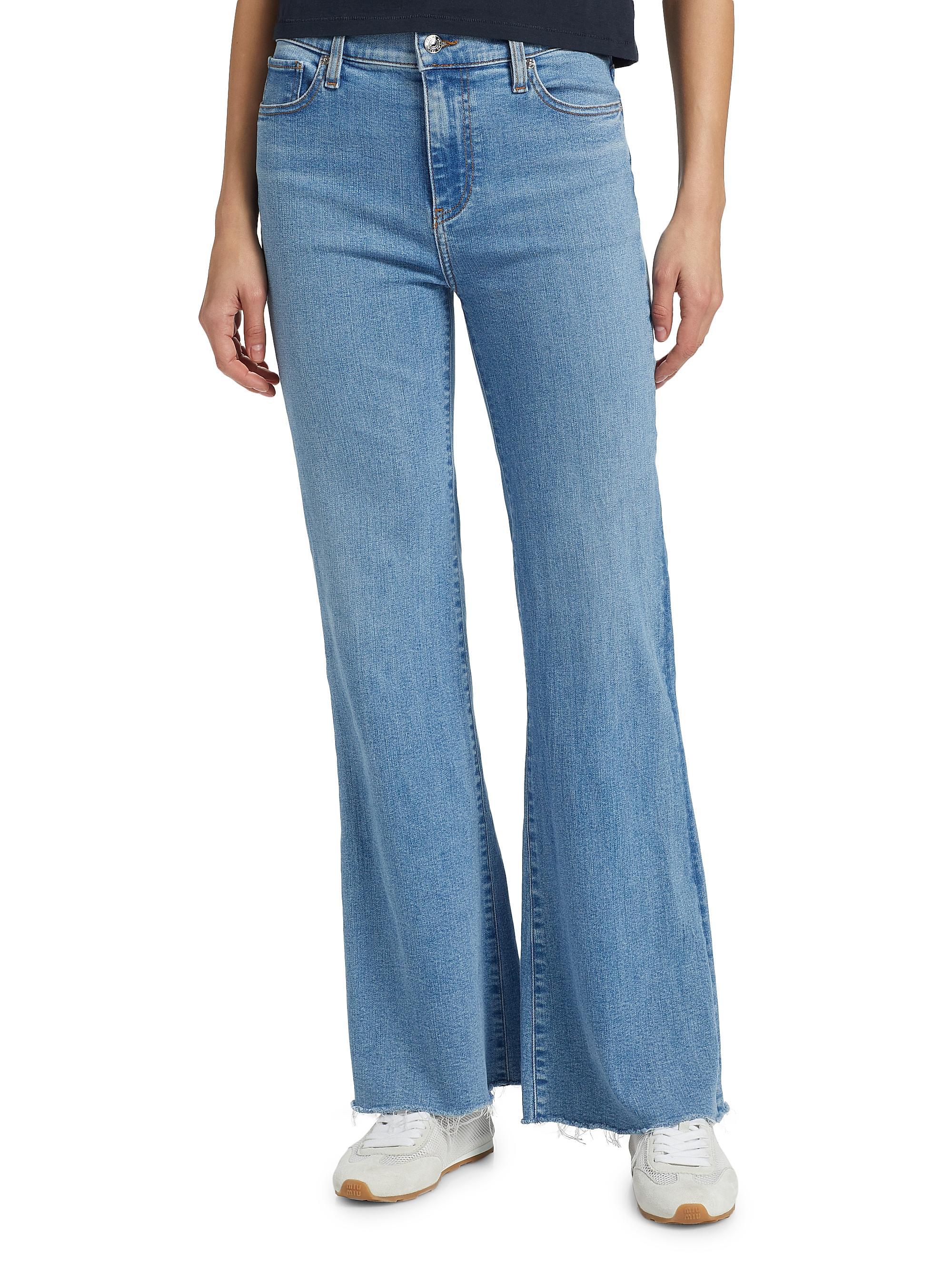 Click here for Frame Womens The Icon Mid-Rise Stretch Flare Jeans... prices