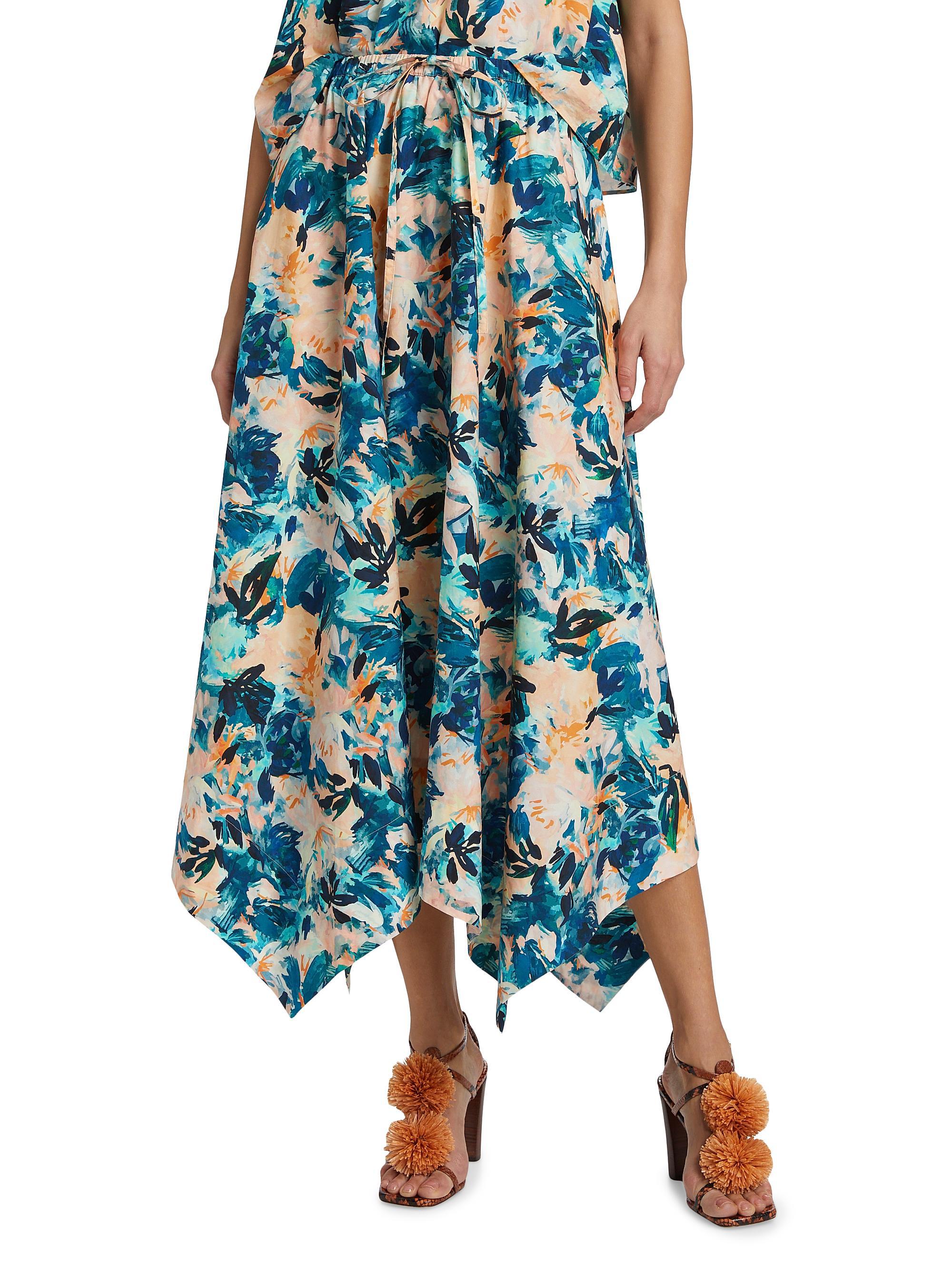 Click here for Ulla Johnson Womens Madelyn Handkerchief Midi-Skir... prices