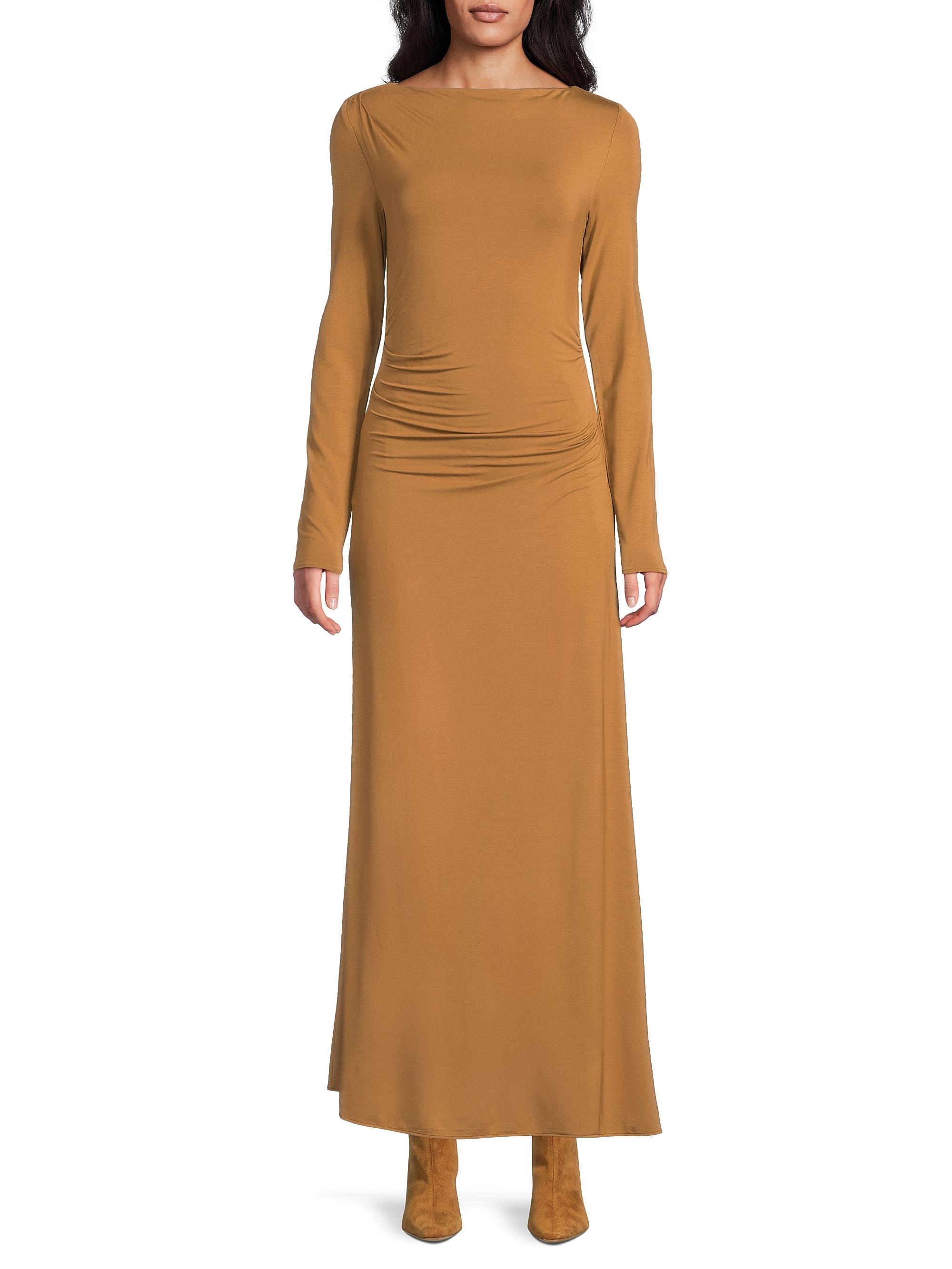 Click here for Rag & Bone Womens Boatneck Draped Maxi Dess - Khak... prices